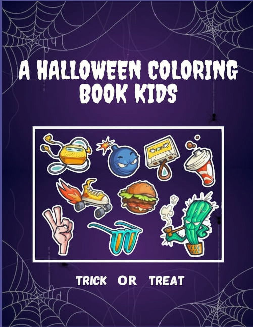 A Halloween Coloring Book for Kids - Trick or Treat : spooky coloring ...