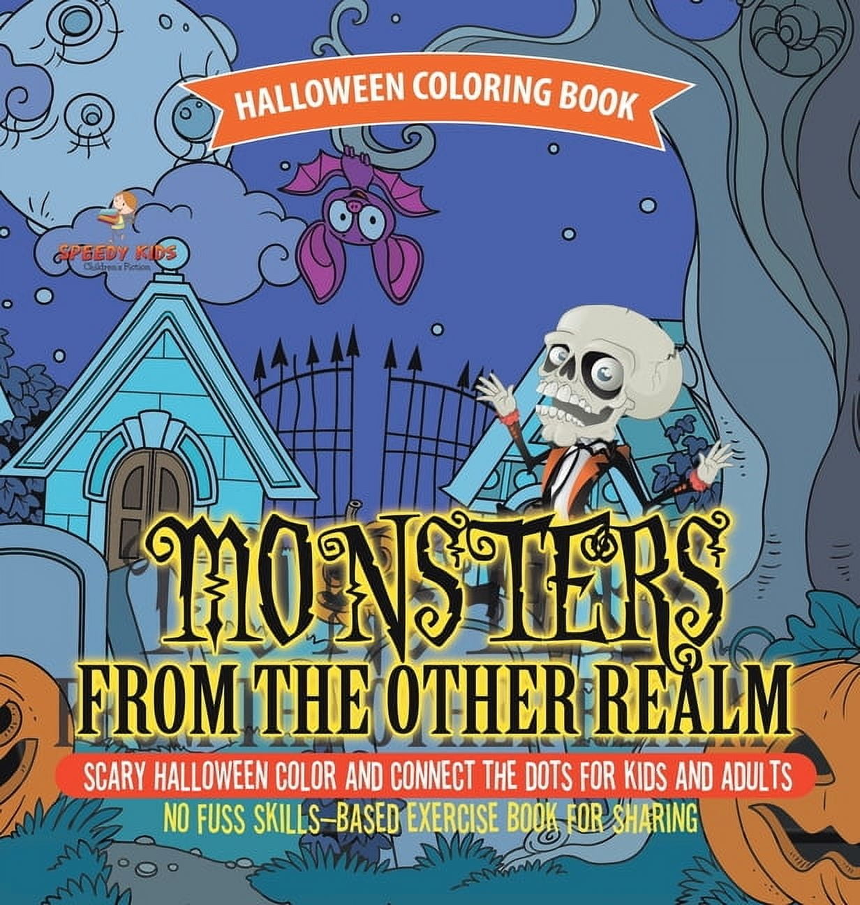 Halloween Coloring Book. Monsters from the Other Realm. Scary Halloween ...
