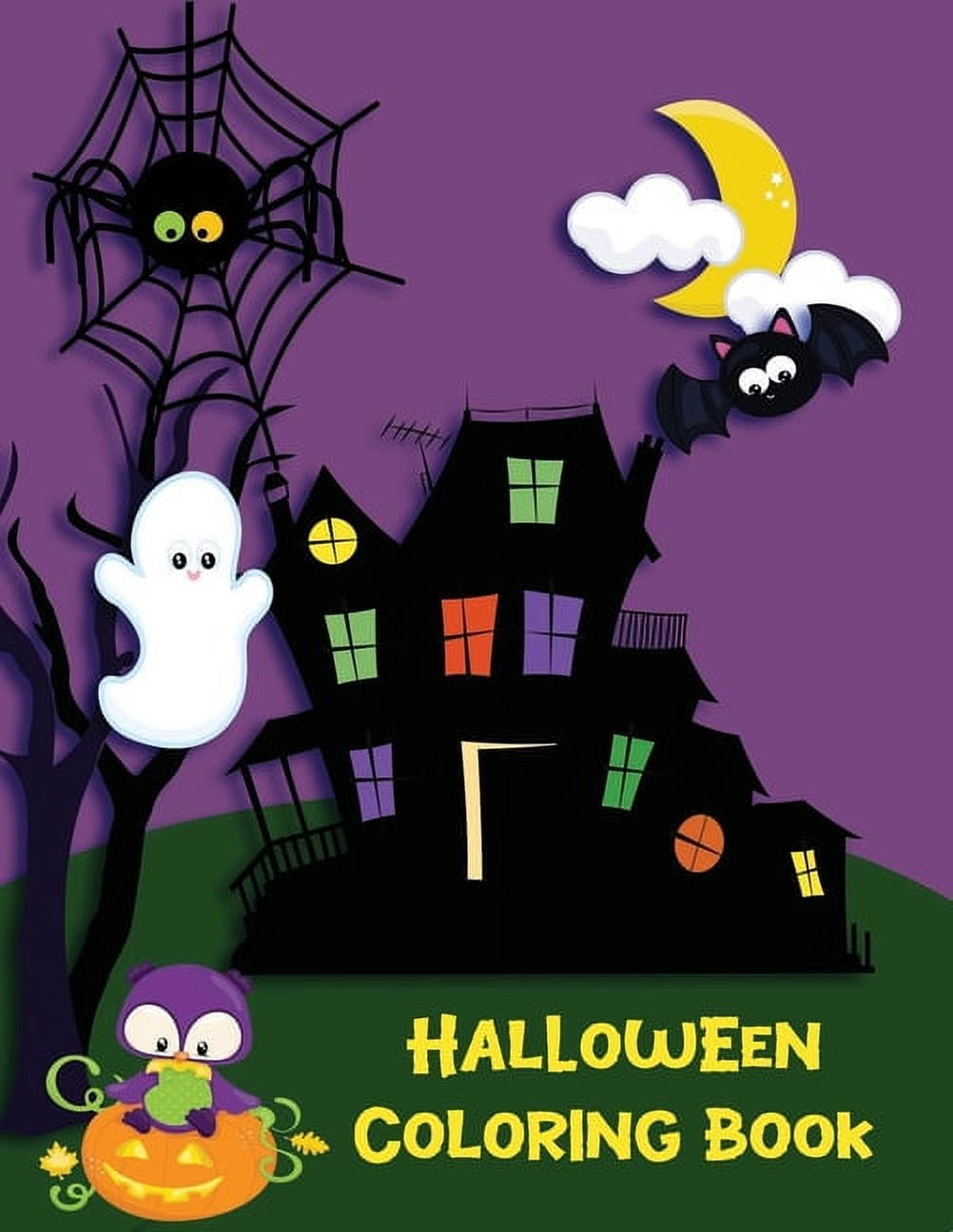Halloween Coloring Book: Witches, Ghost, Bats and more for Ages 4-8 ...