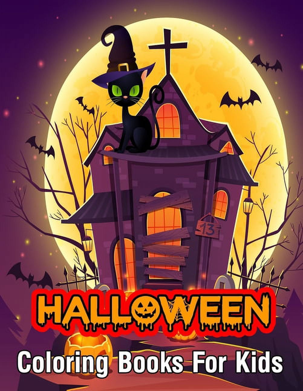 Halloween Coloring Books For Kids: An Adult Coloring Book with ...