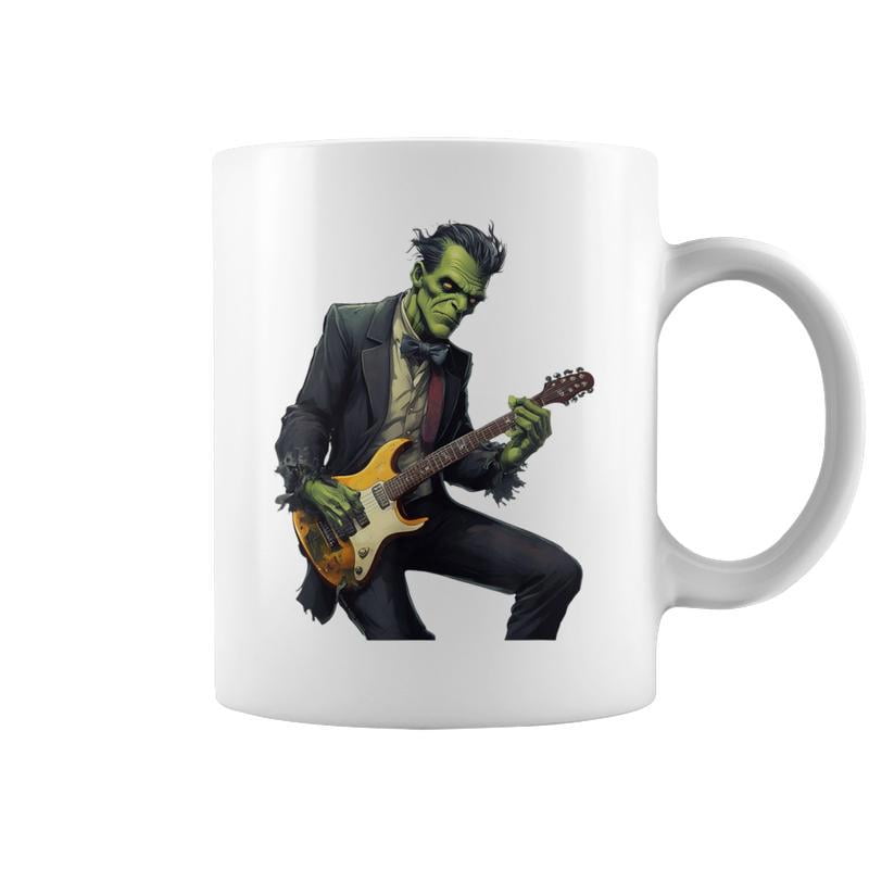 Halloween Cool Monster Playing Electric Guitar Coffee Mugs - Walmart.com