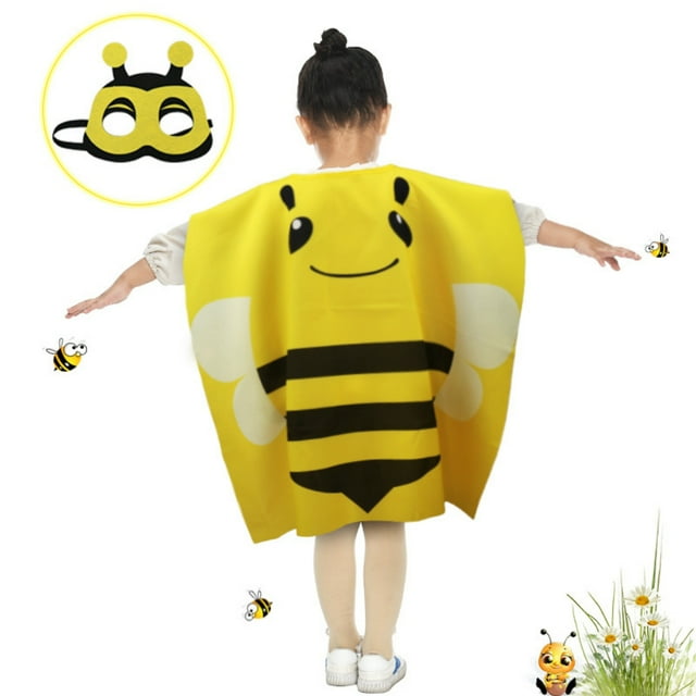 Halloween Cosplay Ladybird Wing Cape With Mask Costume Cloak Girls ...