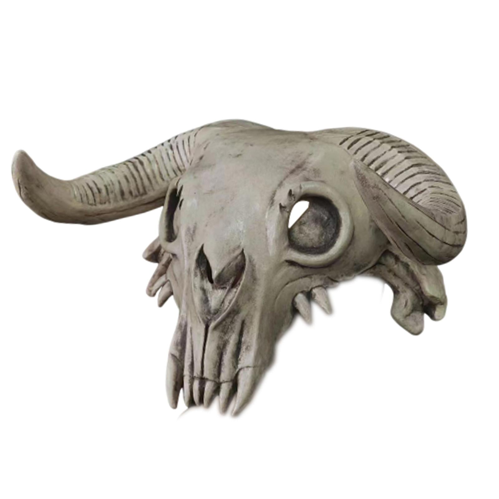 Halloween Cosplay Skull Masquerade Horror Realistic Sheep Head ...