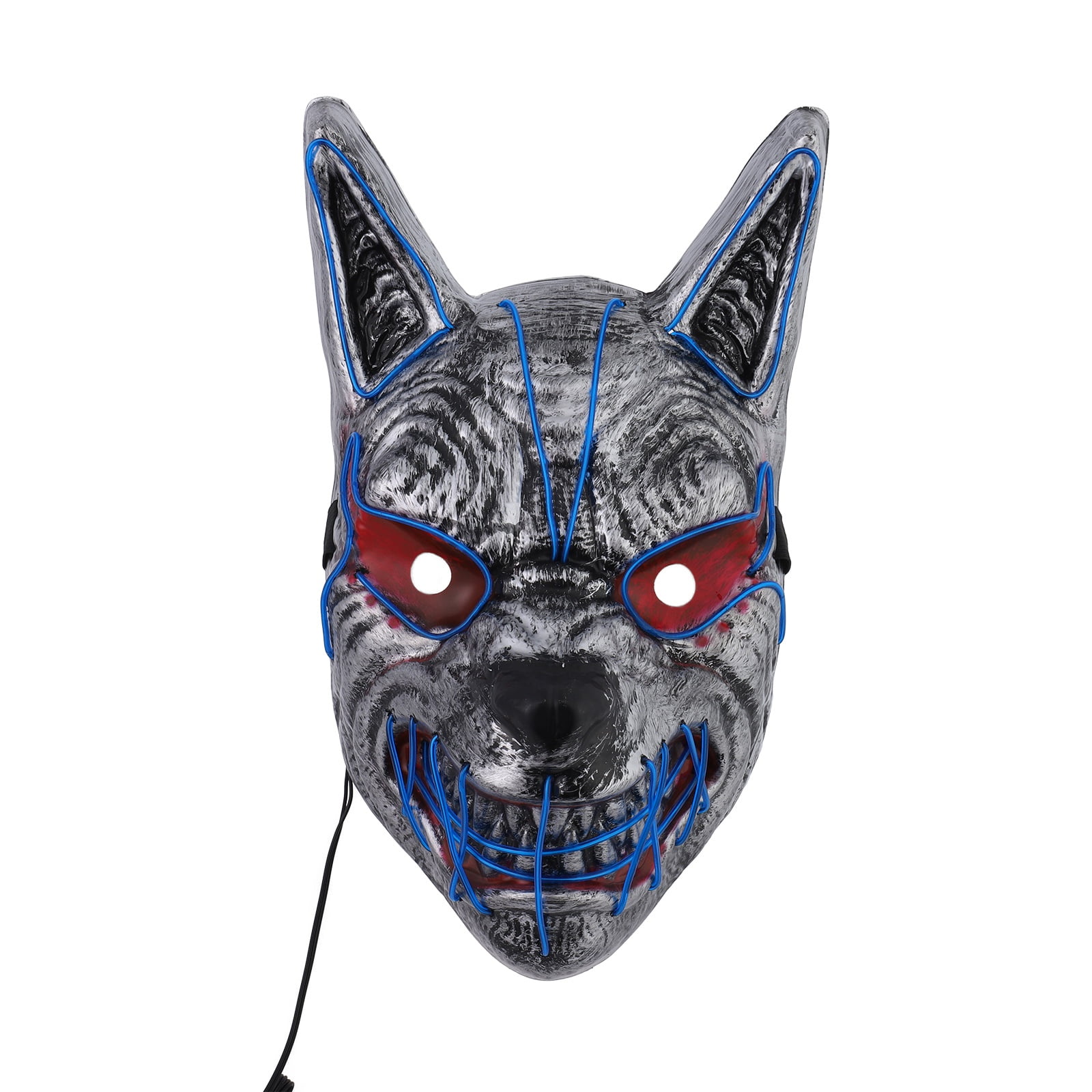 Halloween Cosplay Stegosaurus Wolf Mask LED Mask with Scary Mask for ...