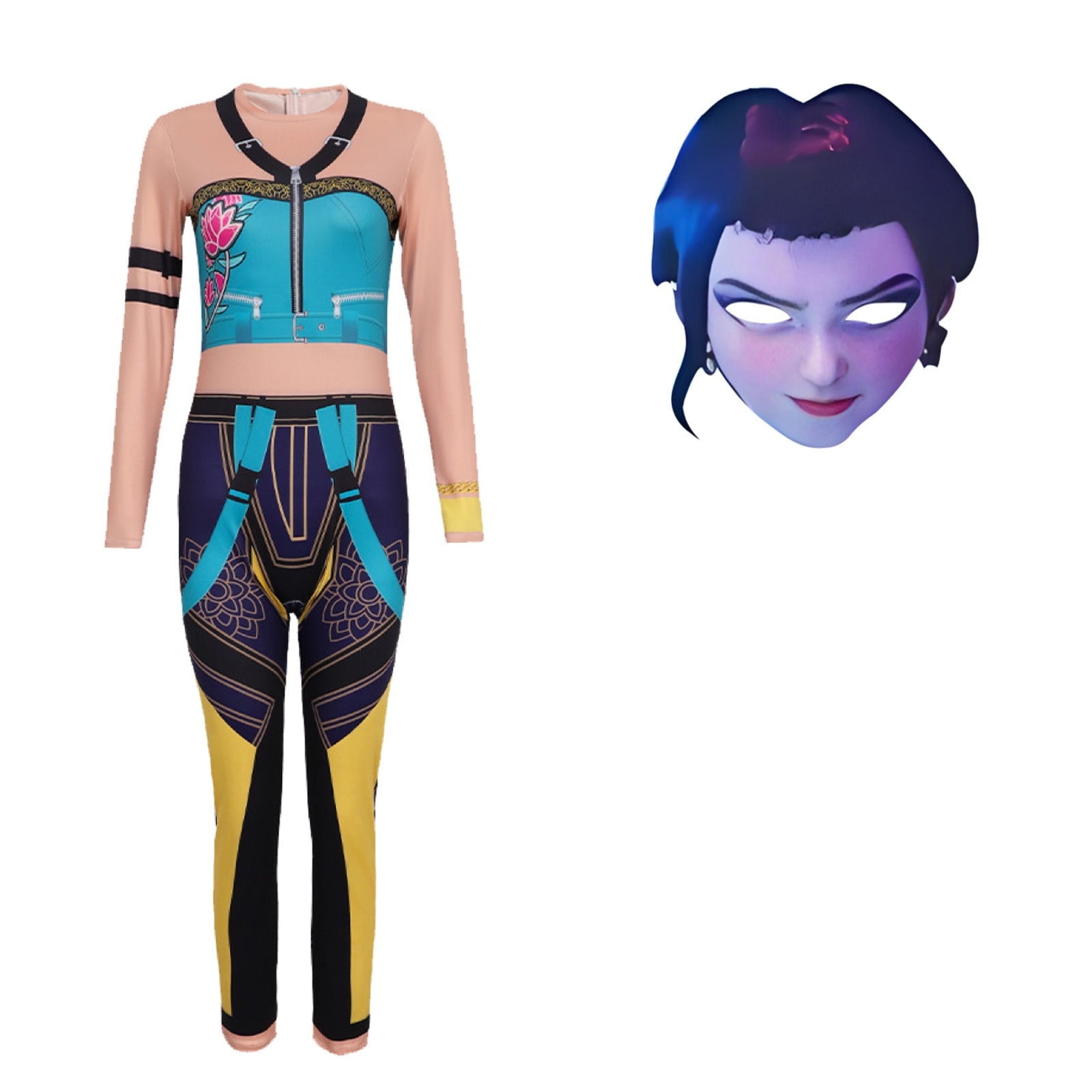 Halloween Costume 2025 Pop Stars Demon Hunters Outfit, Huntrix Zoey ...