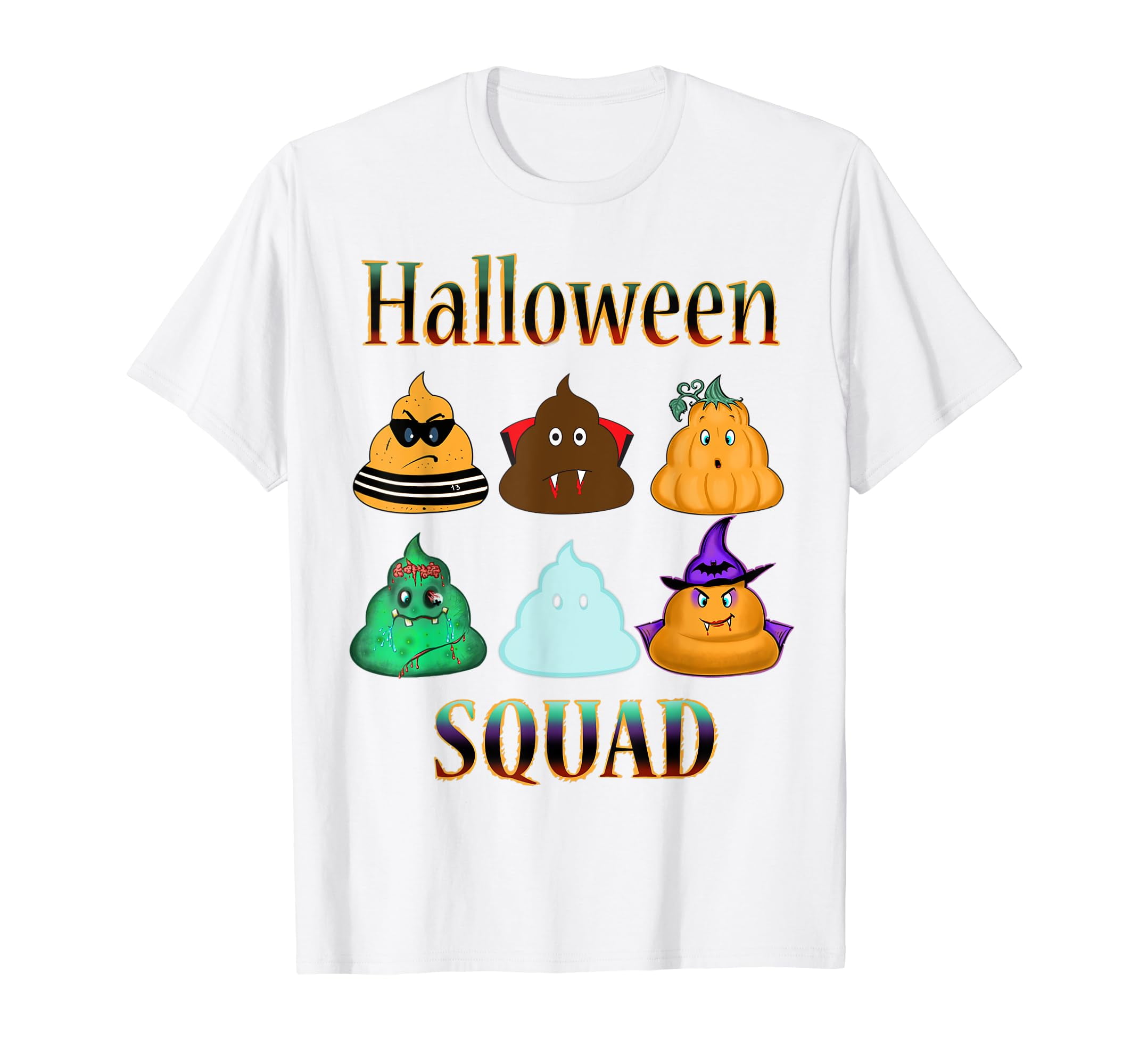 Halloween Costume Funny Poop Squad T-Shirt - Walmart.com