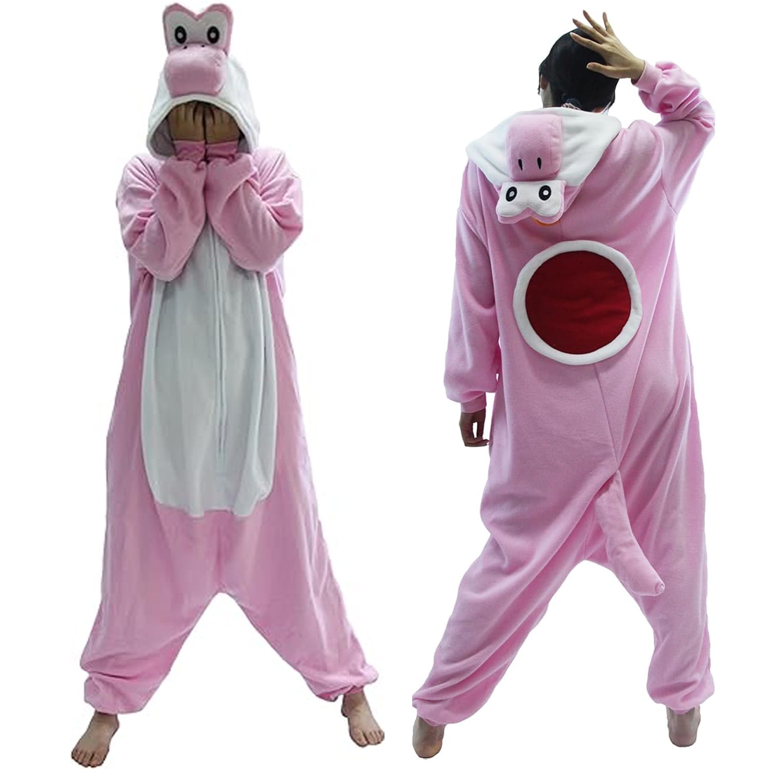 Halloween Costume Yo-shi Onesie Jumpsuit Plush Yo-shi Robe Fuzzy ...