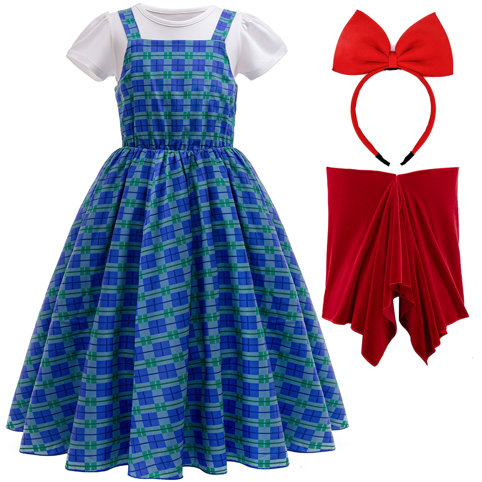 Halloween Costume for Girls Book Storybook Character Outfits Set, Size ...