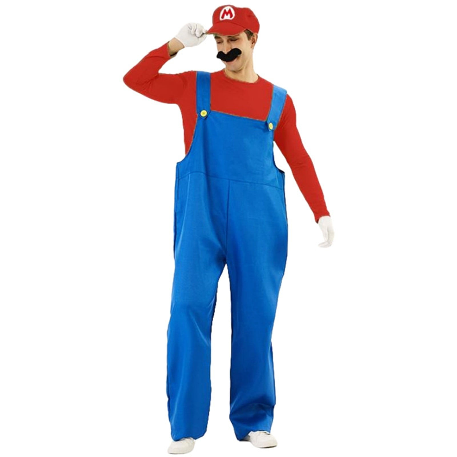 Adult Performance Props Cartoon Anime Mario Super Mario Clothes ...