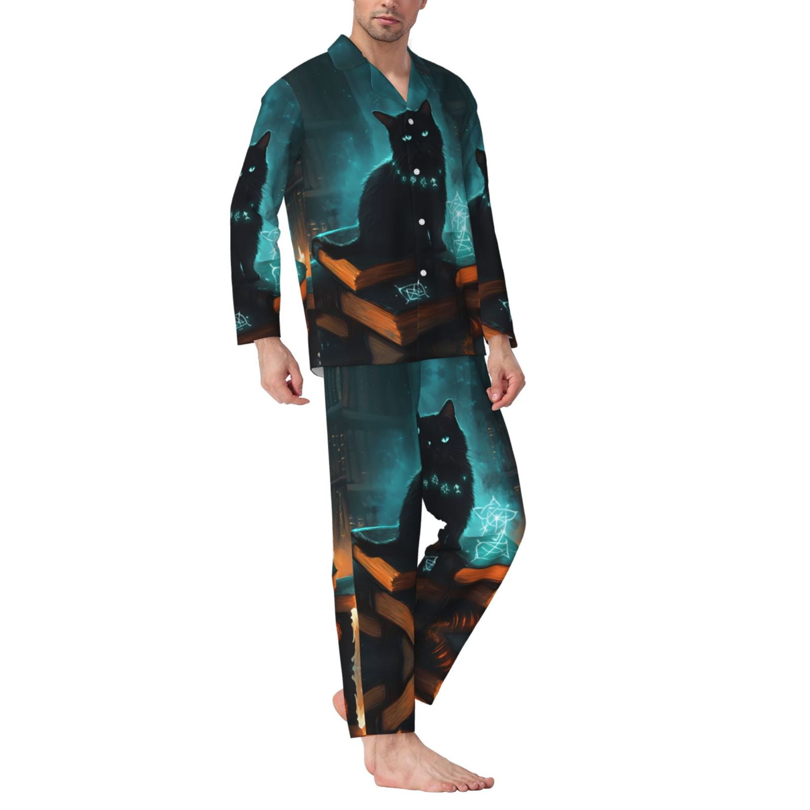 Halloween Costumes Mens Pajamas Set, Halloween Mysterious Notebook ...