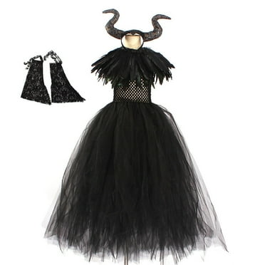 Halloween Evil Queen Dress - Dark Princess Kid's Costume - Walmart.com