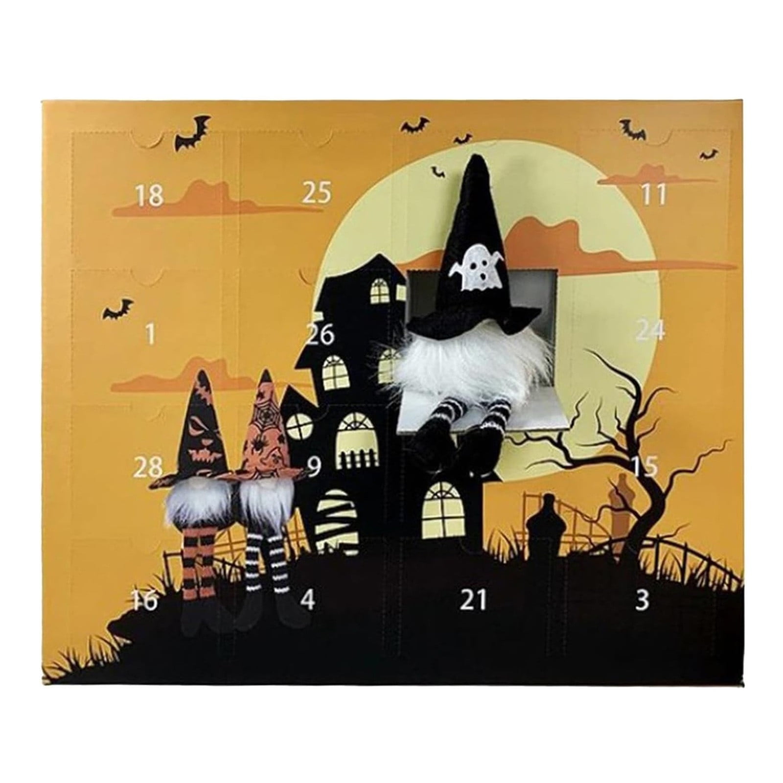 Halloween Countdown Advent Calendar with Gnome Decorations 24 Days of ...