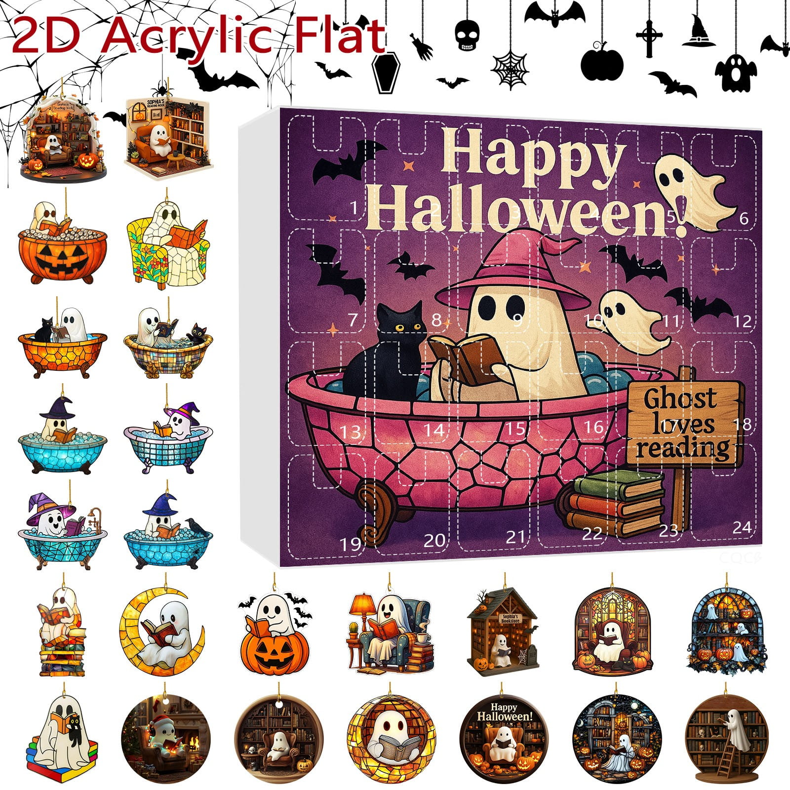 Halloween Countdown Blind Box Figures,Mystery Halloween Countdown ...