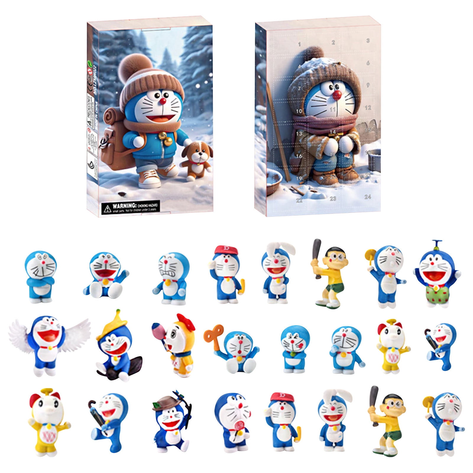 Halloween Countdown Blind Box Toys, Collectible Blind Box Doraemon ...