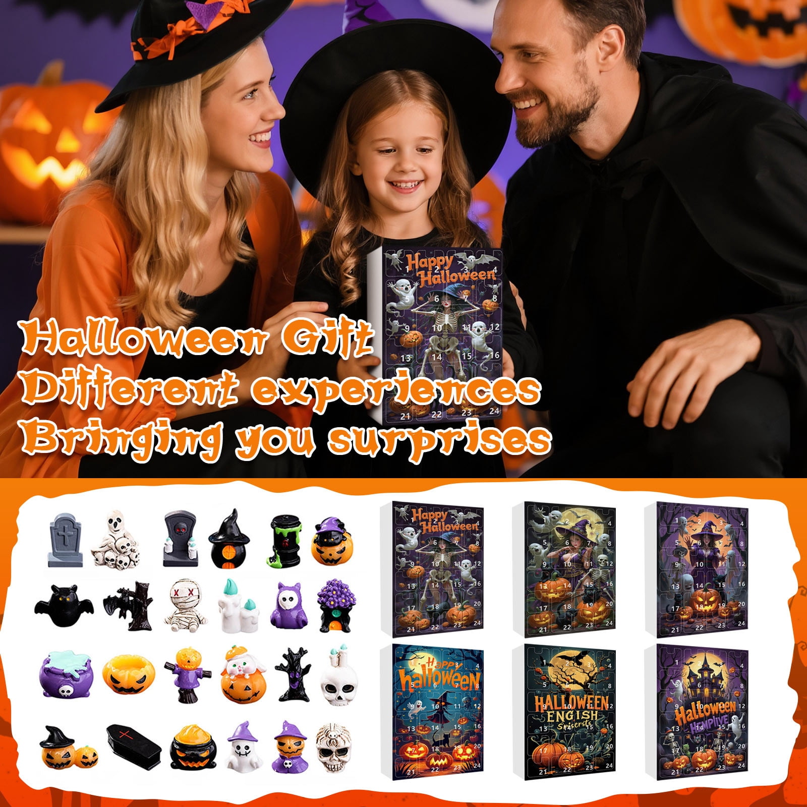 Halloween Countdown Calendar 2025, Halloween Blind Box, 24 Days ...