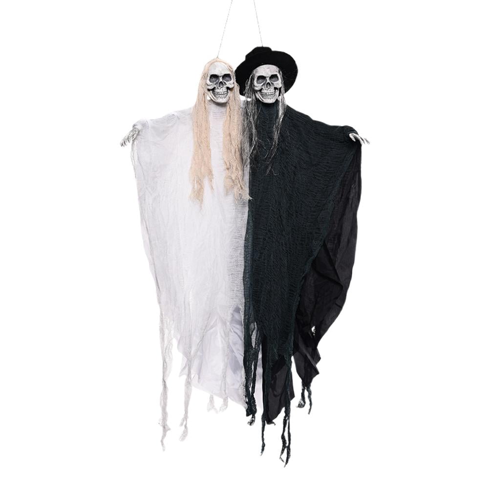 Halloween Couple Hanging Ghost Pendant Electric Ghost Couple Glowing ...