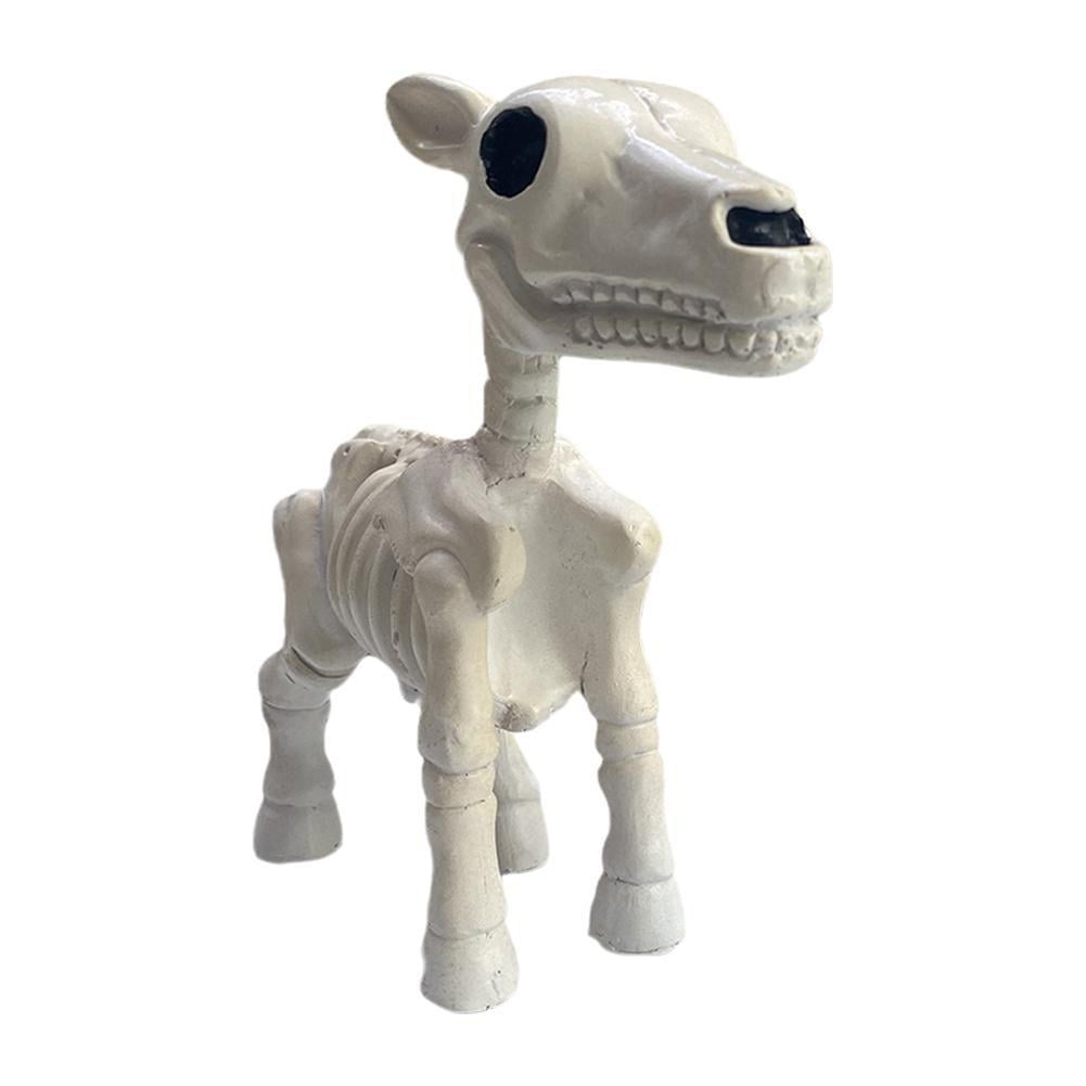 Halloween Cow Skeleton,2024 New Skeleton Cow Statue,Halloween Skeleton ...