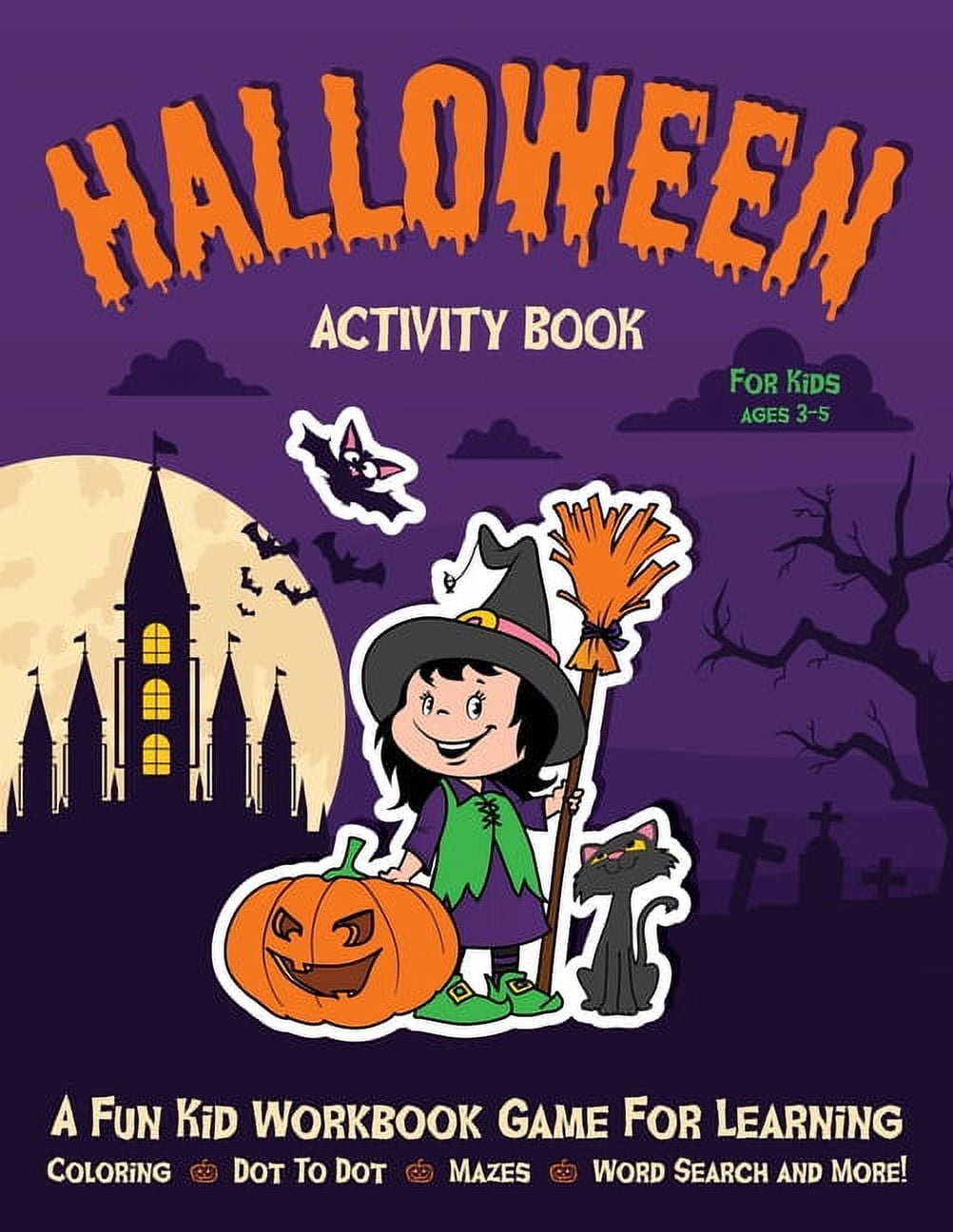 Halloween Crafts: Halloween Activity Book for Kids Ages 3-5 : Fantastic ...