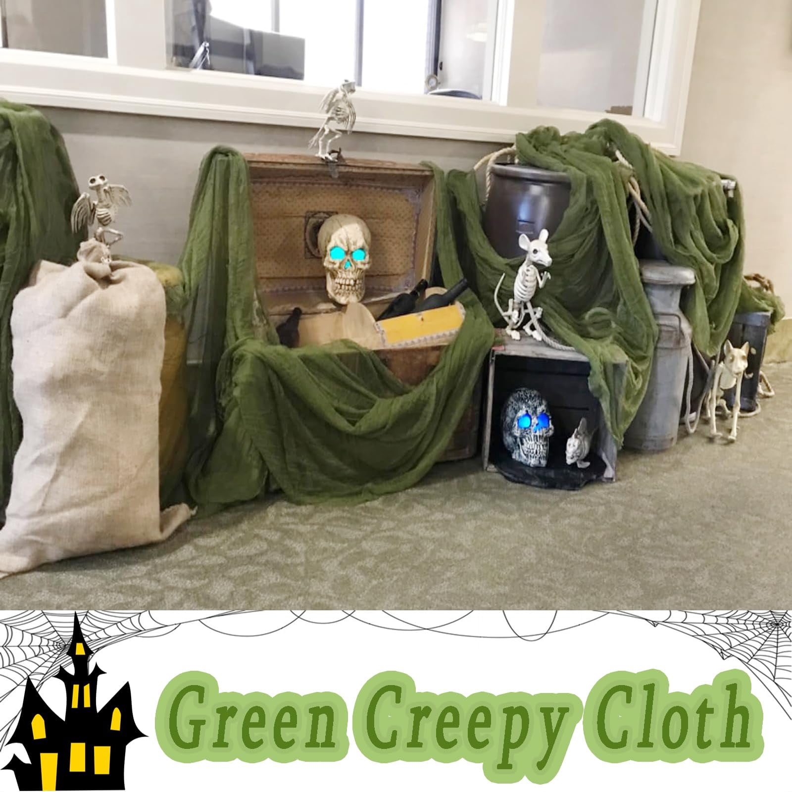 Halloween Creepy Cloth - 2025 Halloween Spooky Fabric Cloth - Scary ...