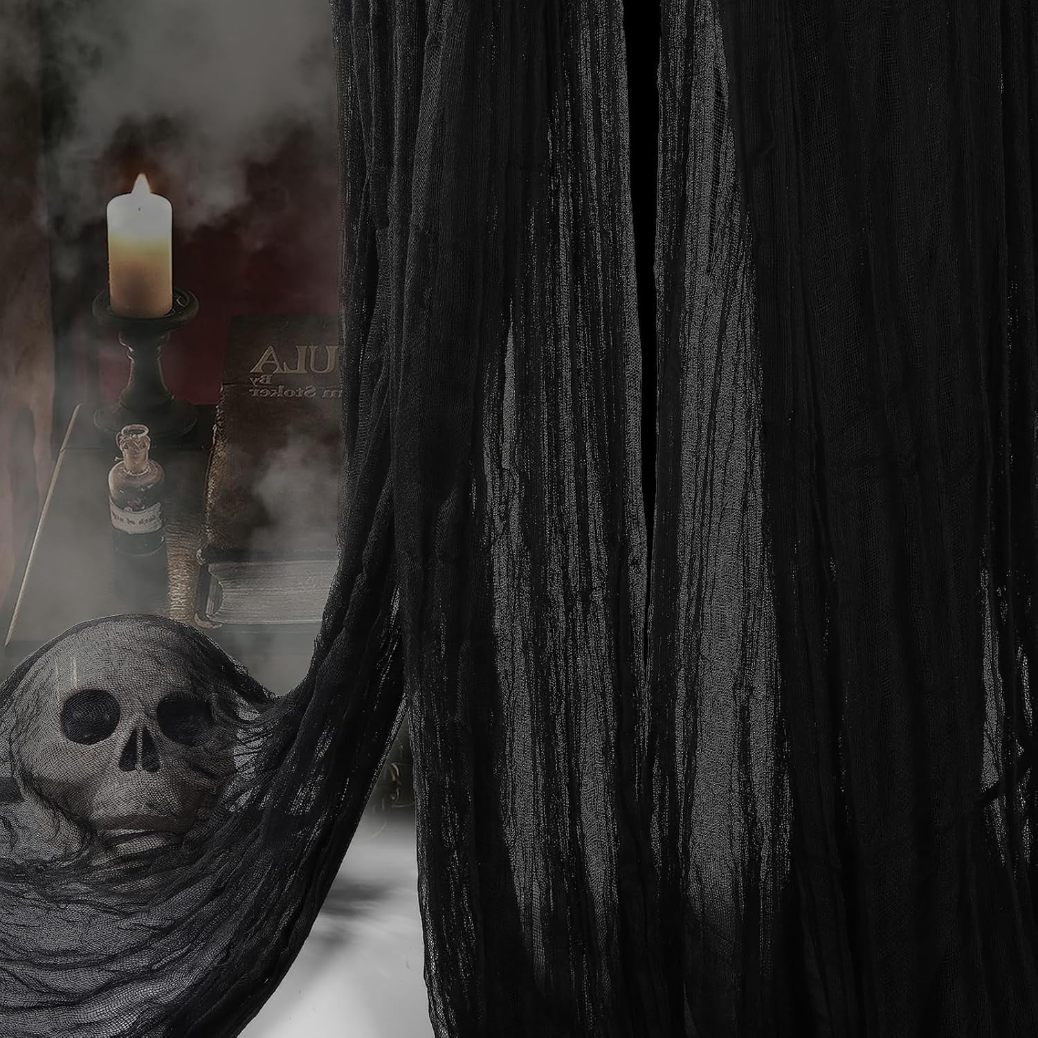 Halloween Creepy Cloth Decoration, Large White Spooky Fabric Cloth ...