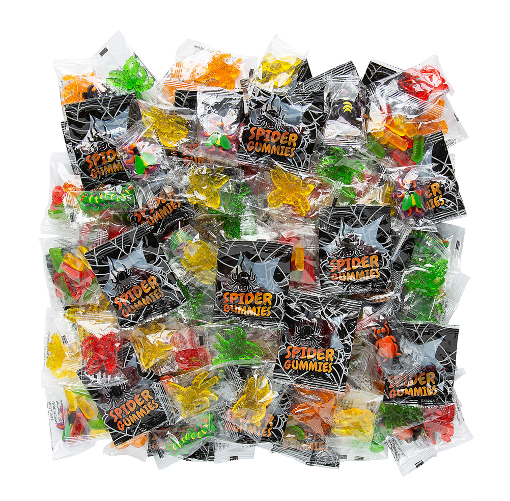 Halloween Creepy Crawly Gummy Candy Assortment – 130 Pc. Bulk Pack, 3.5 ...