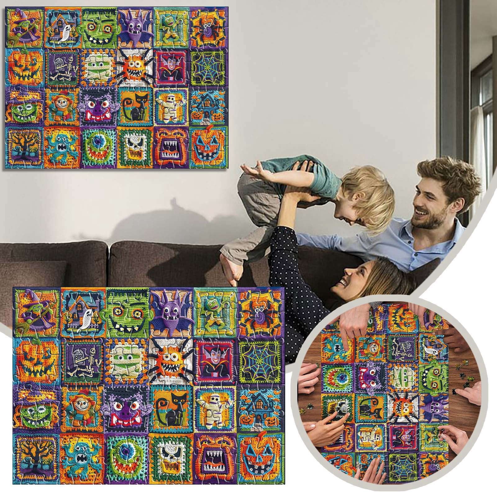 Halloween Crochet Jigsaw Puzzle - 1000 Piece Halloween Puzzle by White ...