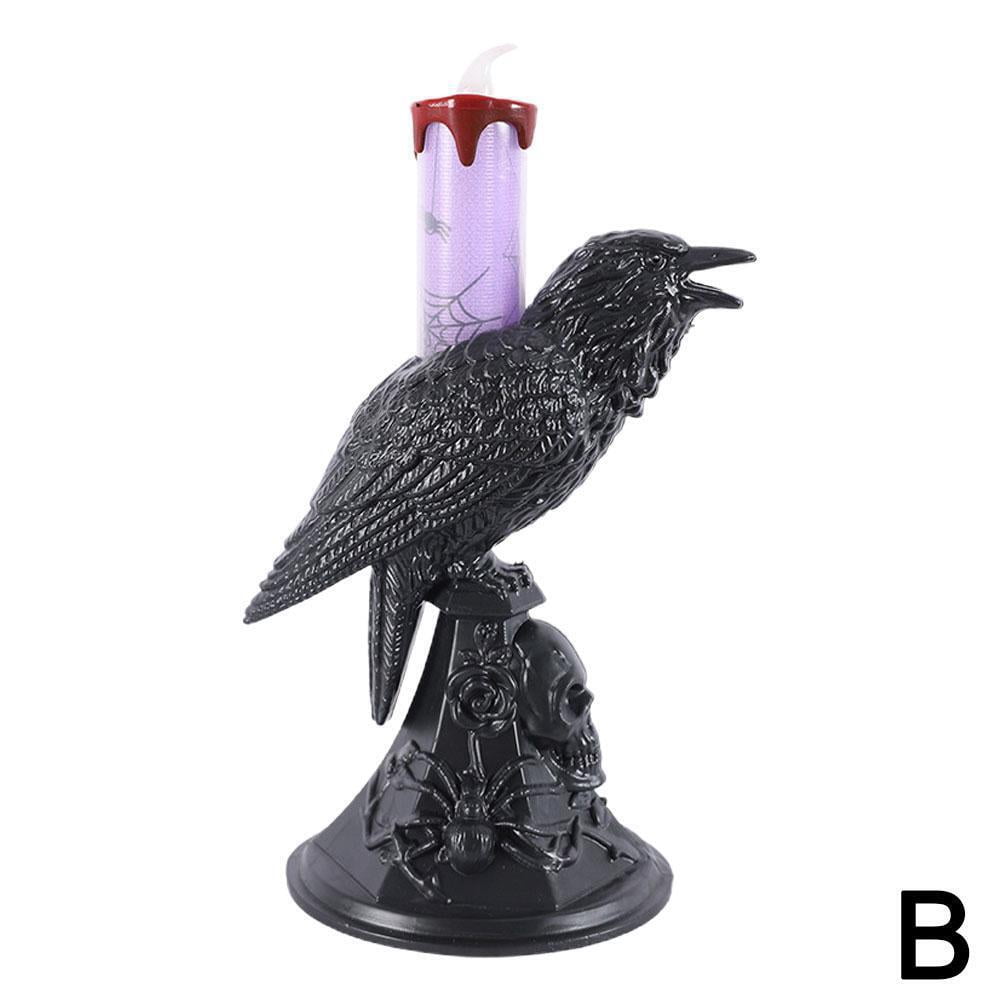 Halloween Crow Lamp LED Electronic Candle Lamp Table Ornaments ...