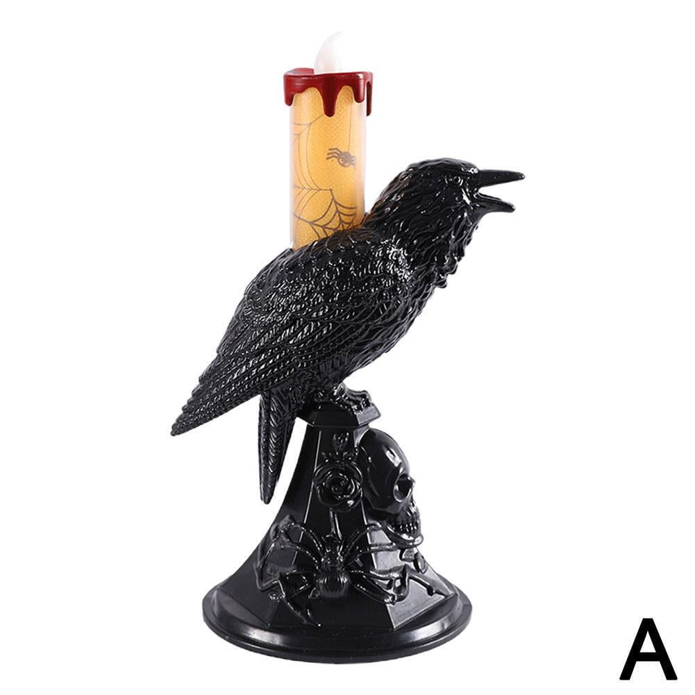 Halloween Crow Lamp LED Electronic Candle Lamp Table Ornaments ...