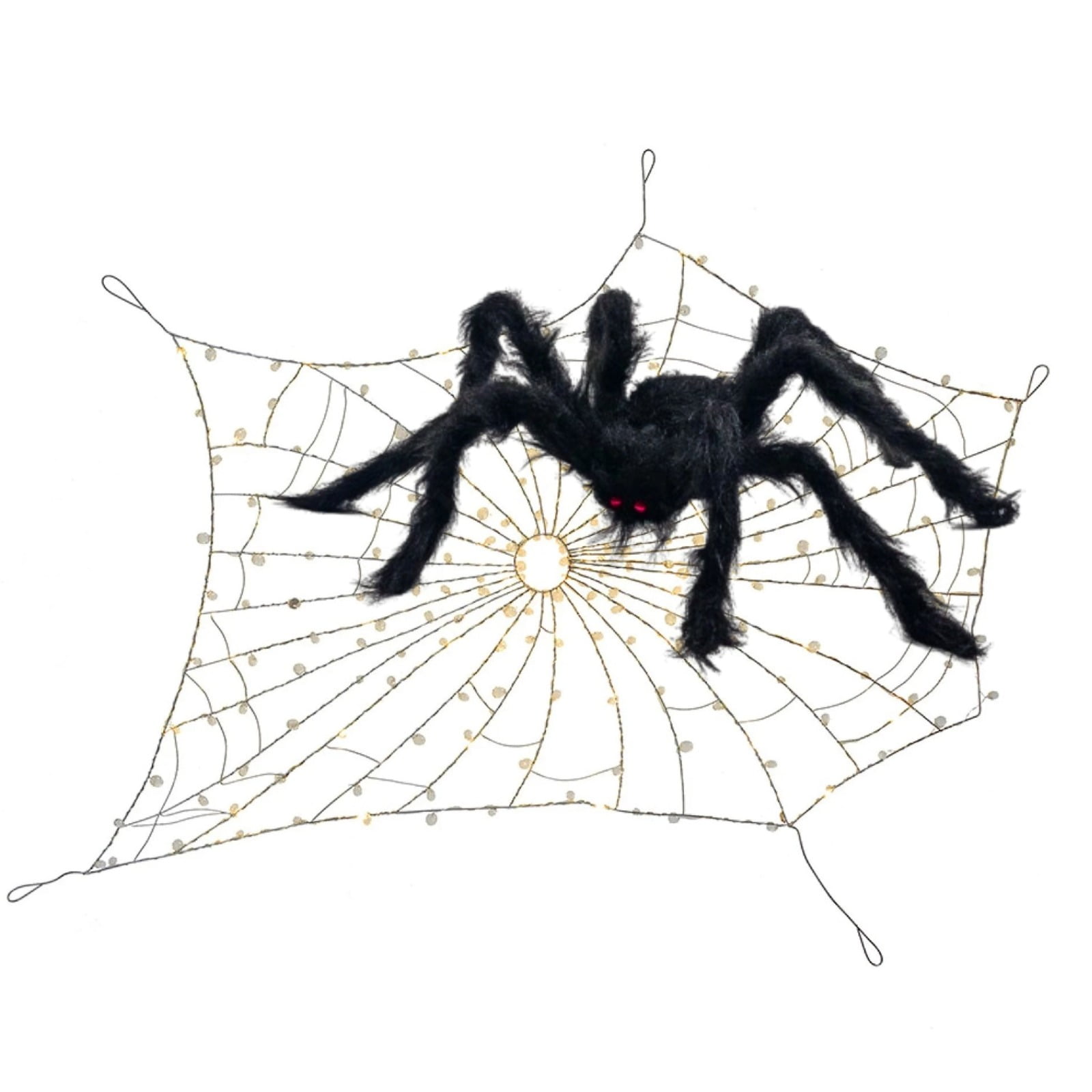 Halloween Crystal Spider Web Light, Halloween Haunted House Decoration ...