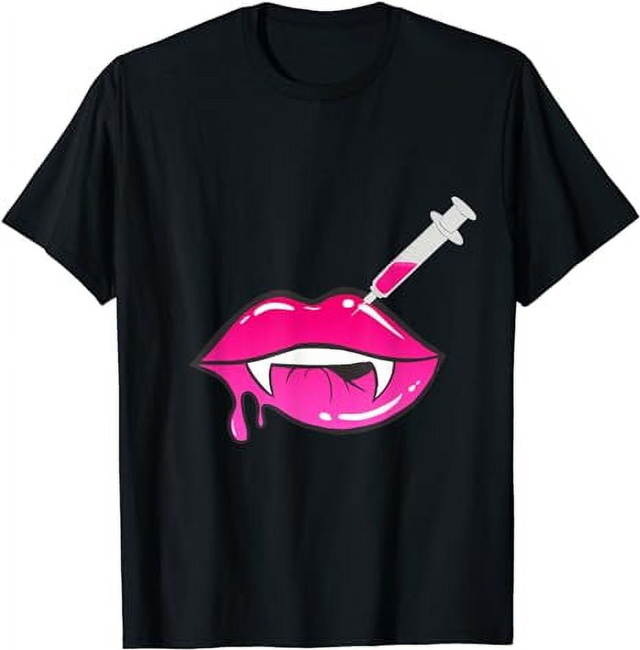 Halloween Cute Botox Lip Filler Nurse Injector Esthetician T-Shirt ...