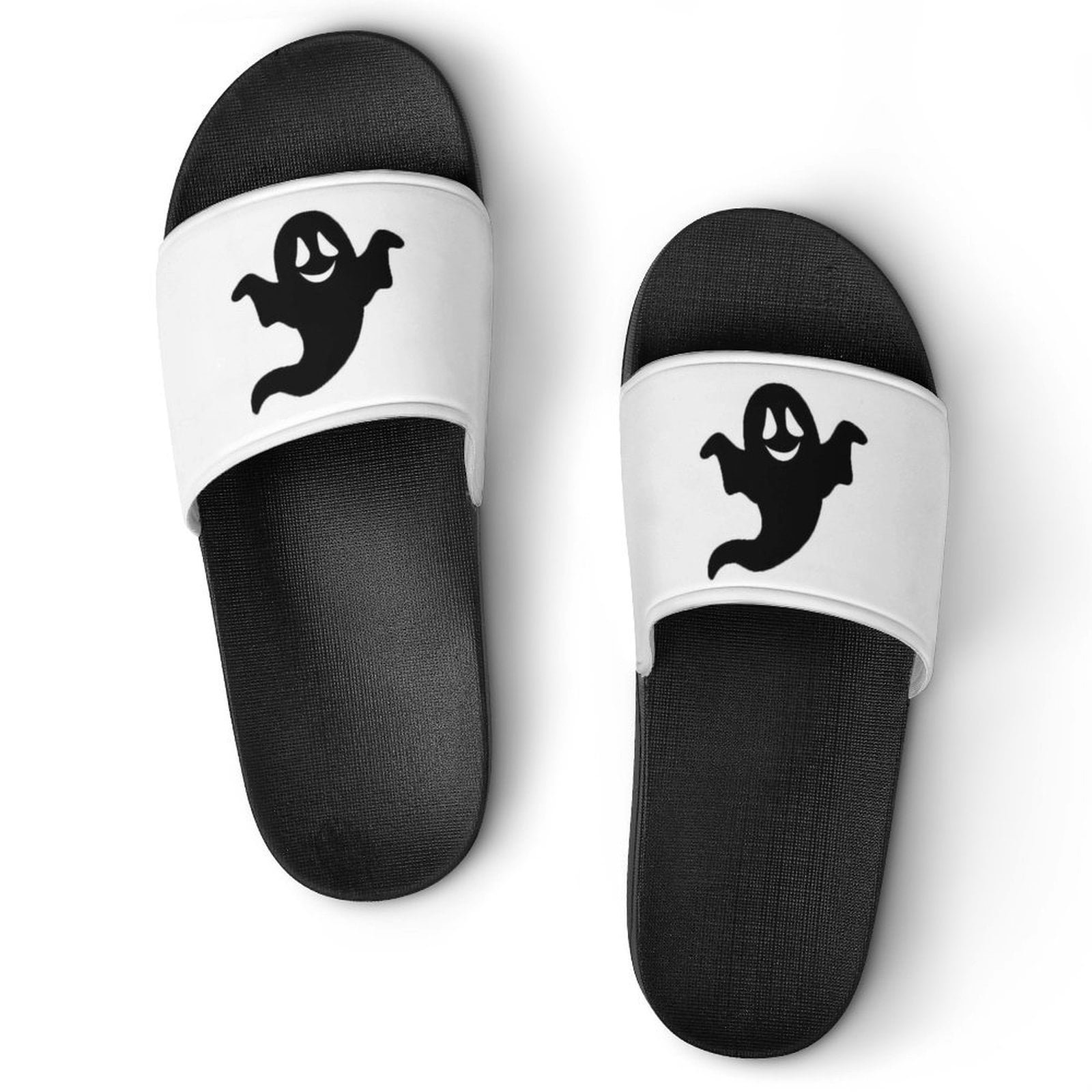 Halloween Cute Ghost House Slides Non Slip Quick Drying Shower Sandals ...