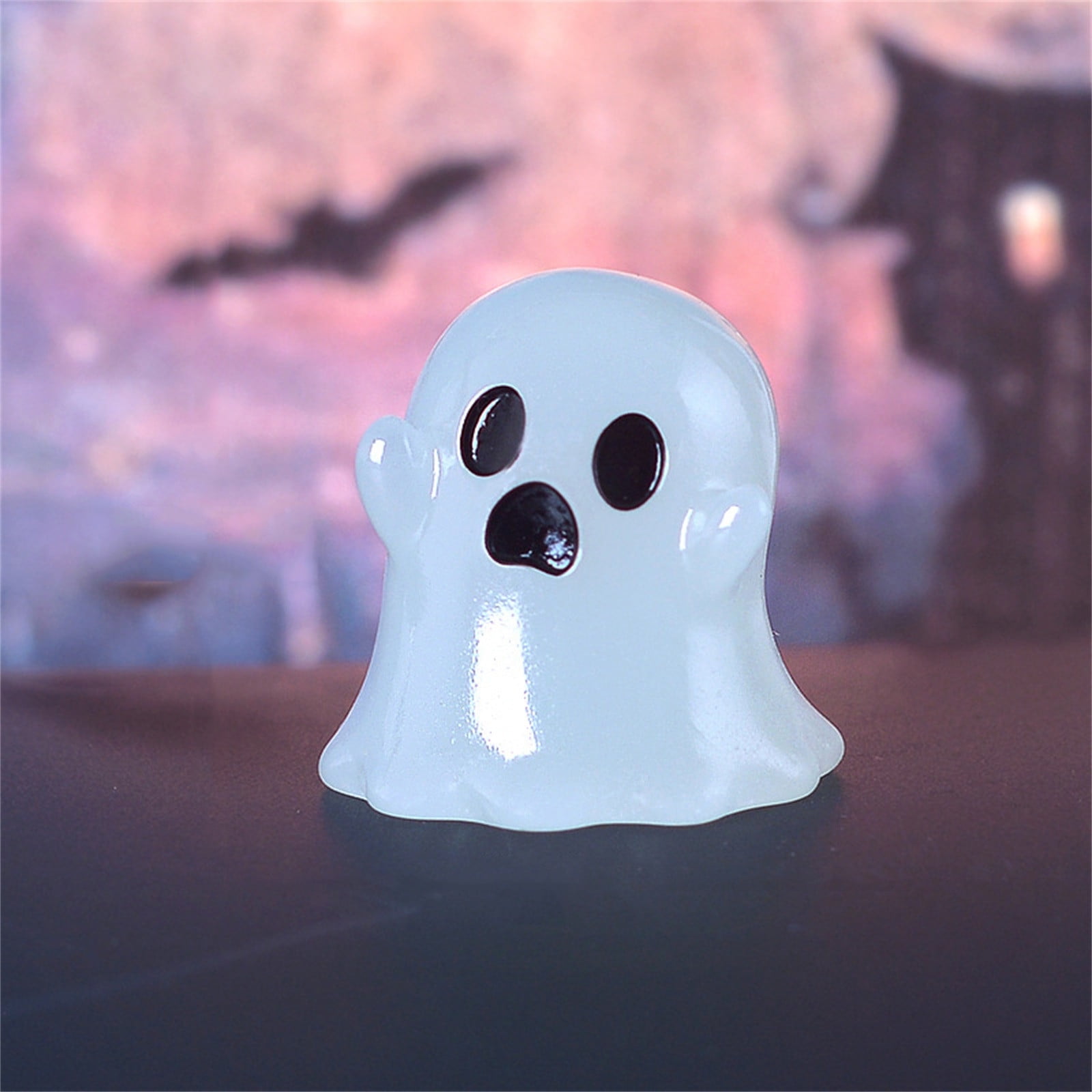 Halloween Cute Ghost Night Light Small Statues Halloween Desktop ...