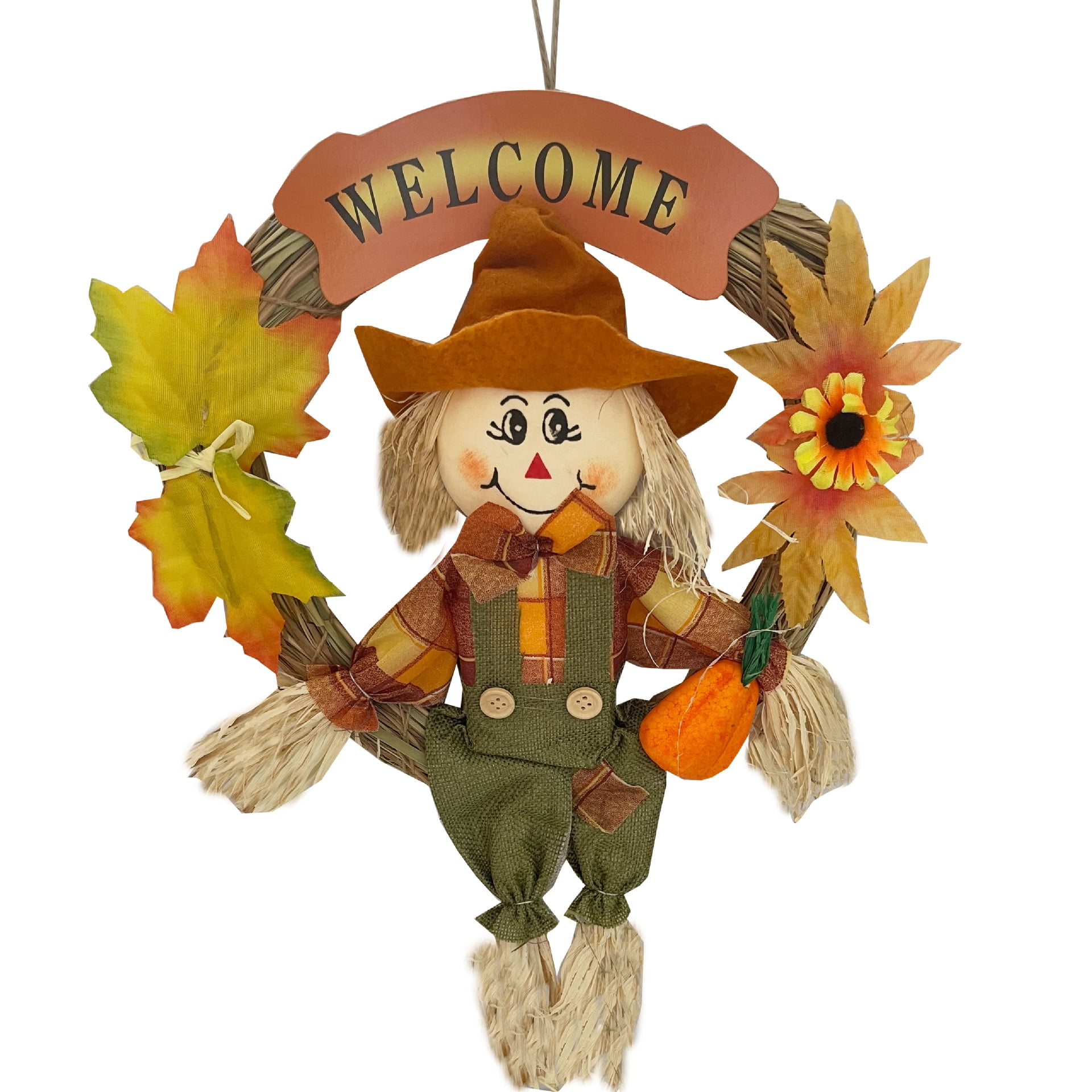 Halloween Cute Pumpkin Witch Scarecrow Hanging Decoration Kindergarten ...