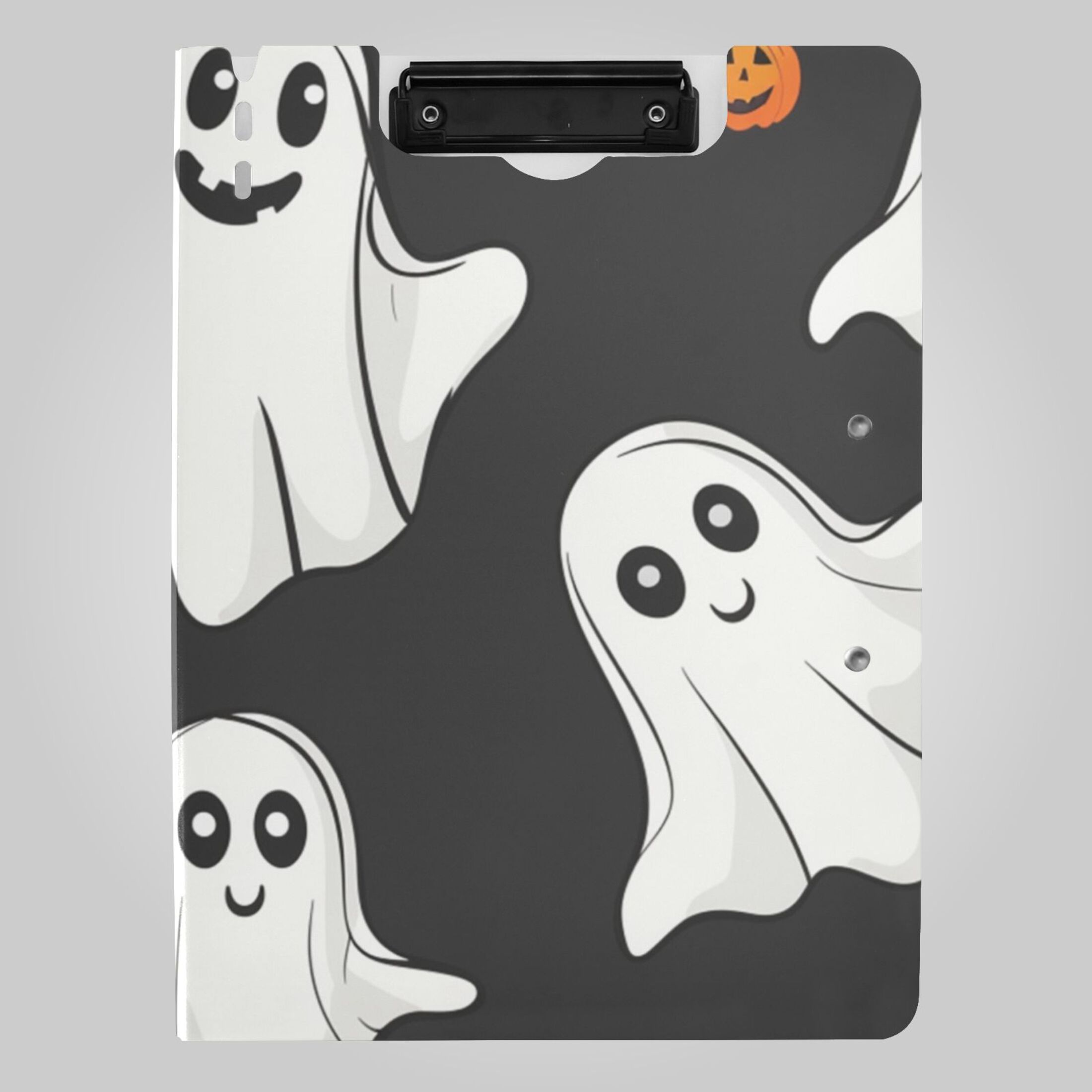 Halloween Cute Specters Pumpkins Foldable Binder Folder Clipboard with ...