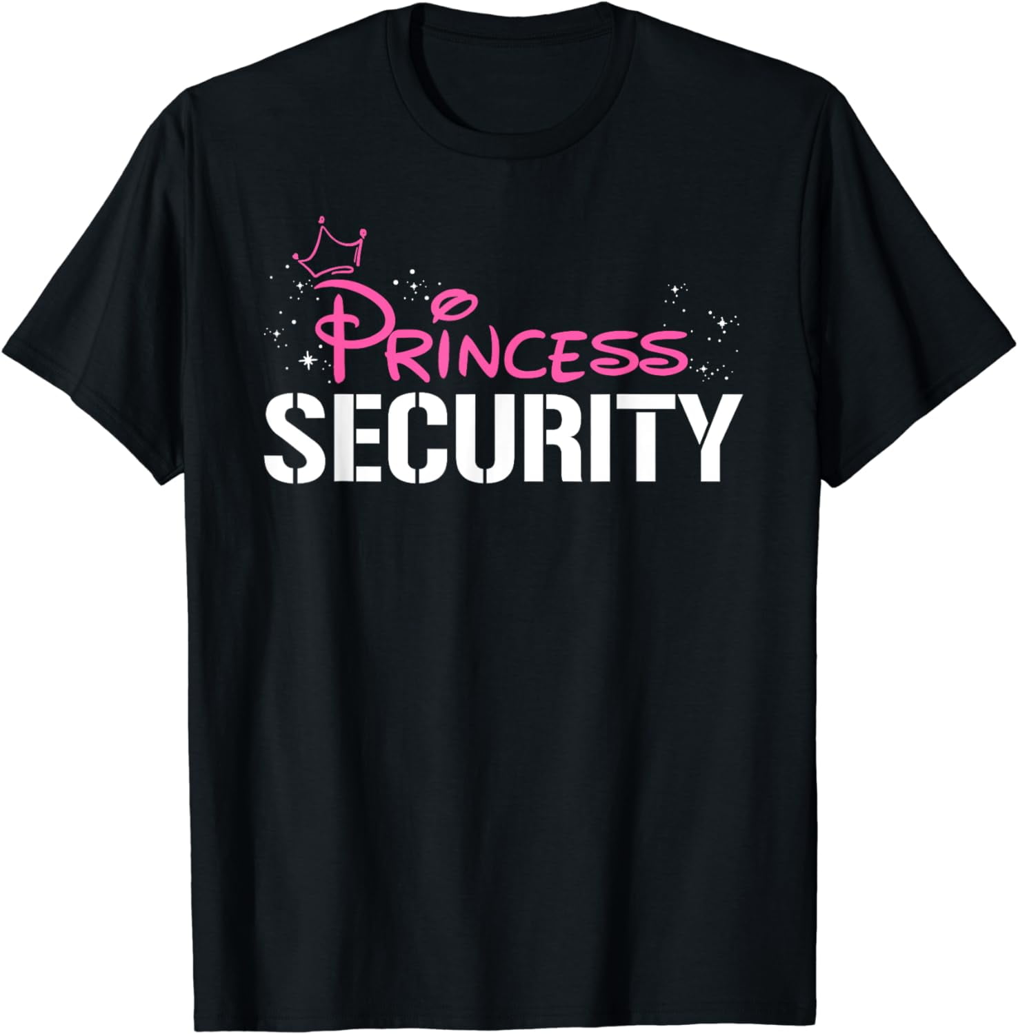 Halloween Dad Mom Daughter Adult Costume, Princess Security T-Shirt ...
