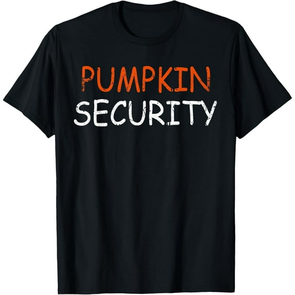 Halloween Dad Mom Daughter Adult Costume, Pumpkin Security T-Shirt tee ...