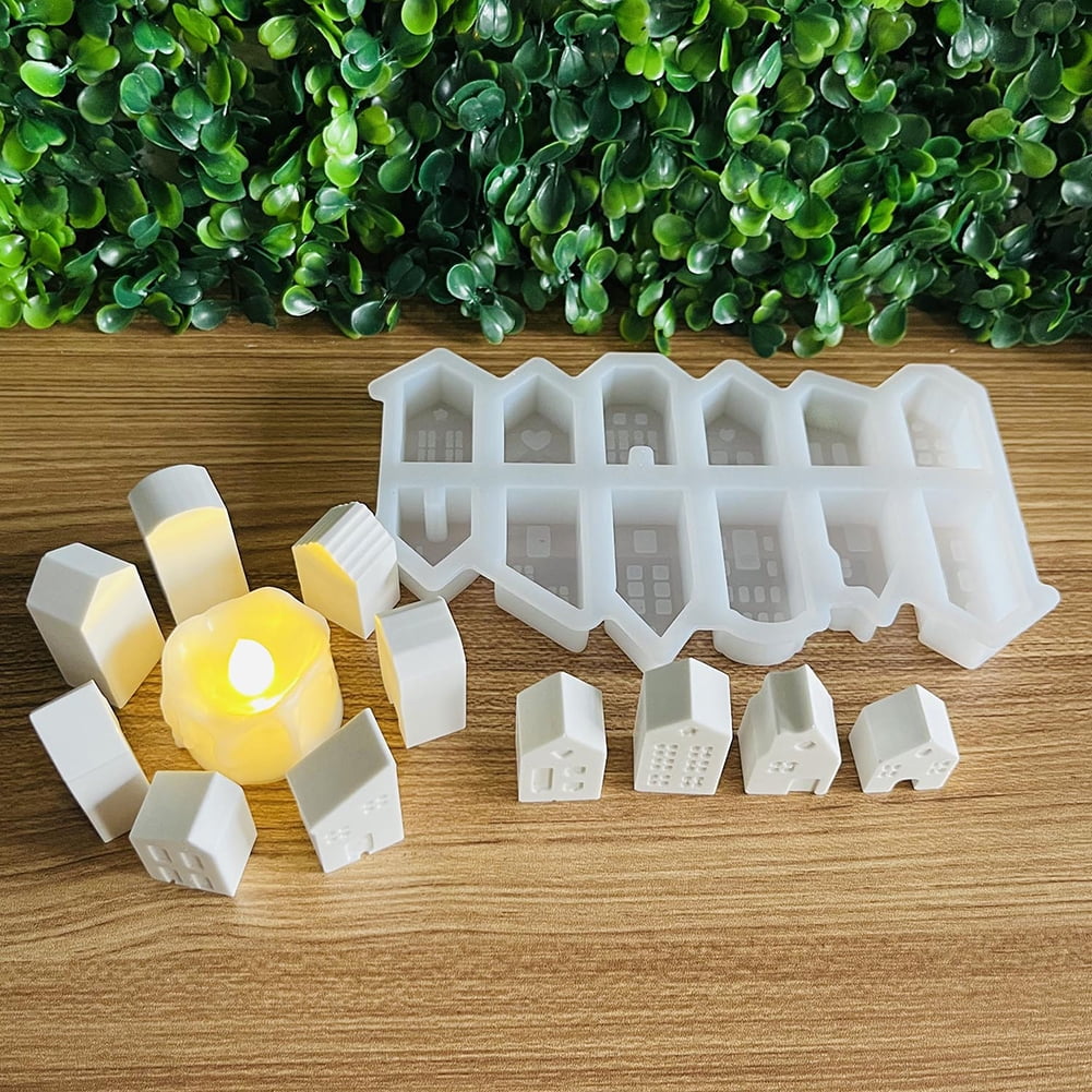 House 3D Silicone Moulds Reusable Casting Moulds for Table Decor ...
