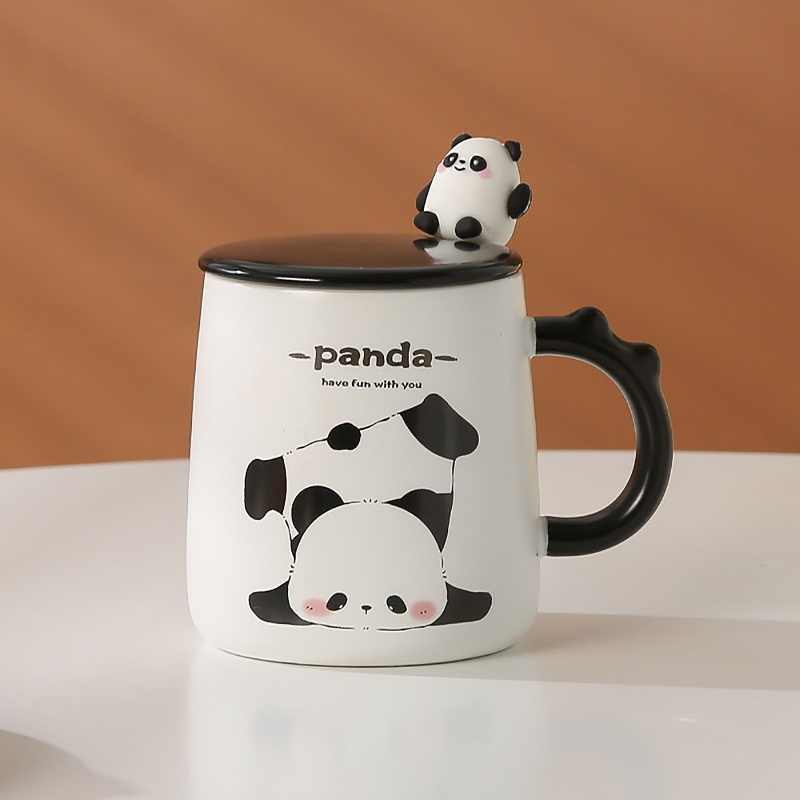 Halloween Deals 2024!3 Packs - Glass&Bottle,Novelty Panda Coffee Mug ...