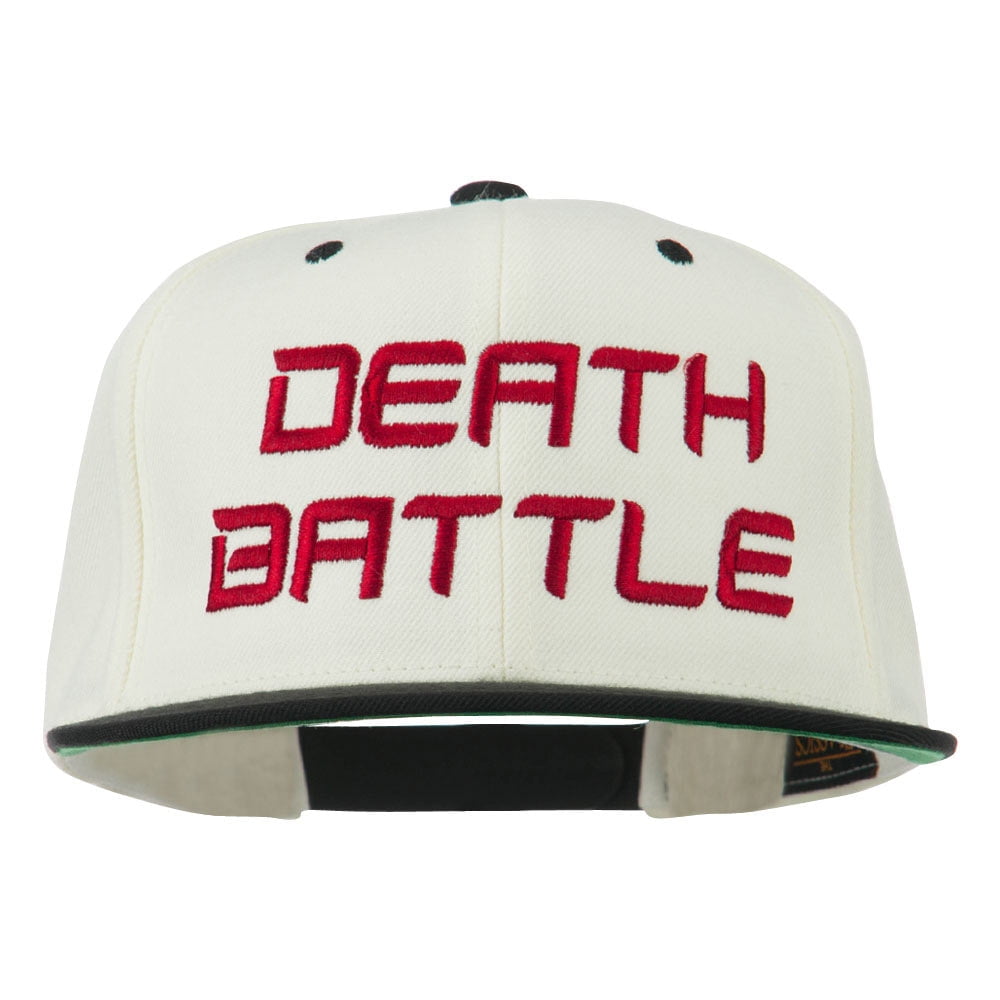 Halloween Death Battle Embroidered Snapback Cap - Natural Black OSFM ...