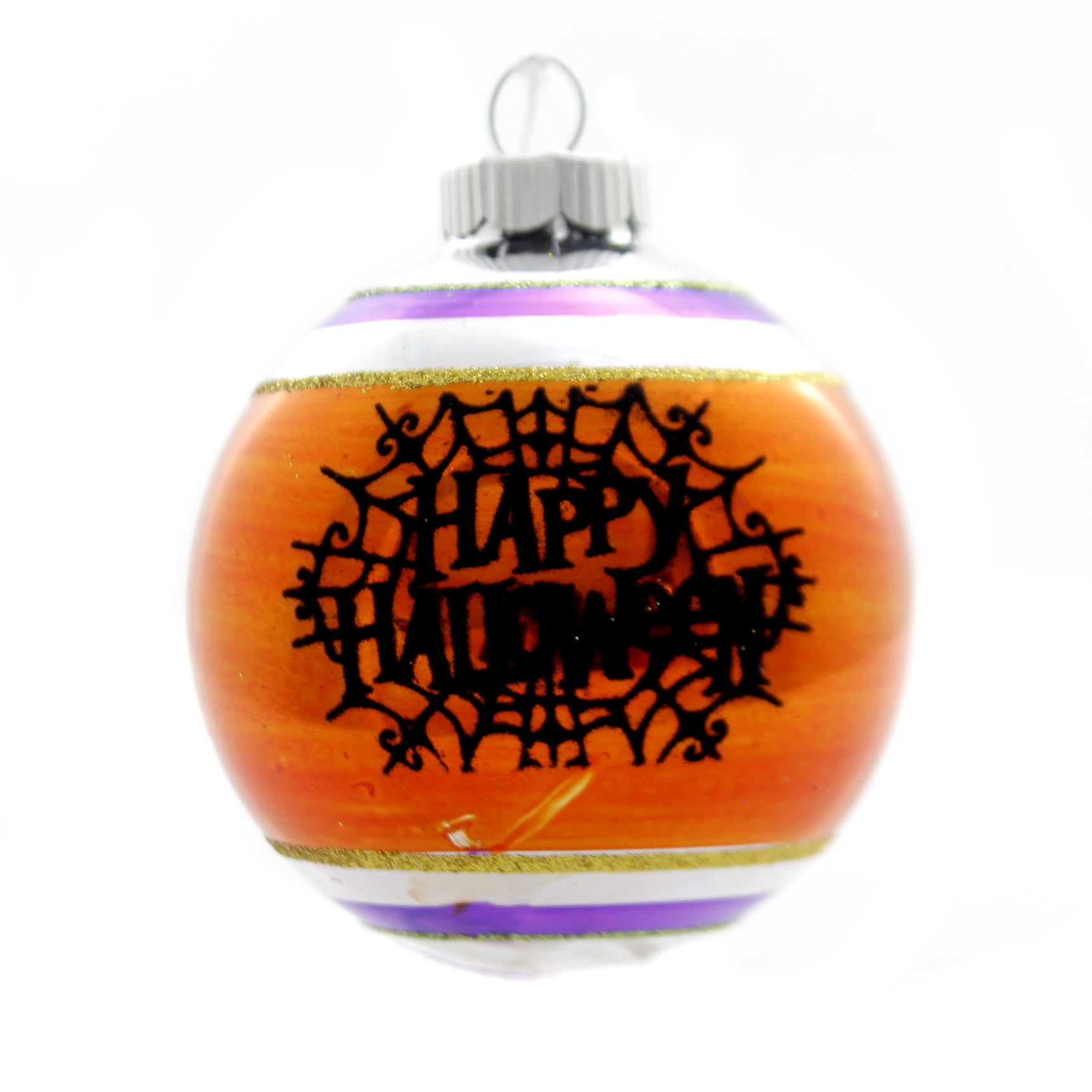 Halloween Dec Rounds Reflector. - 3 Inch, Glass - Spiders Spooky ...