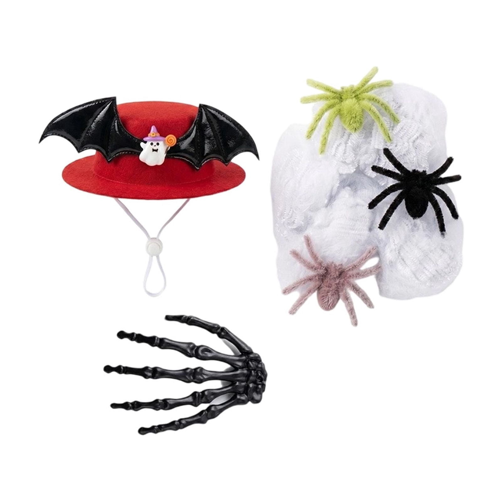 Halloween Decor 2026 Porch Gooses Halloween Clothing DIY Spiderweb Hat ...