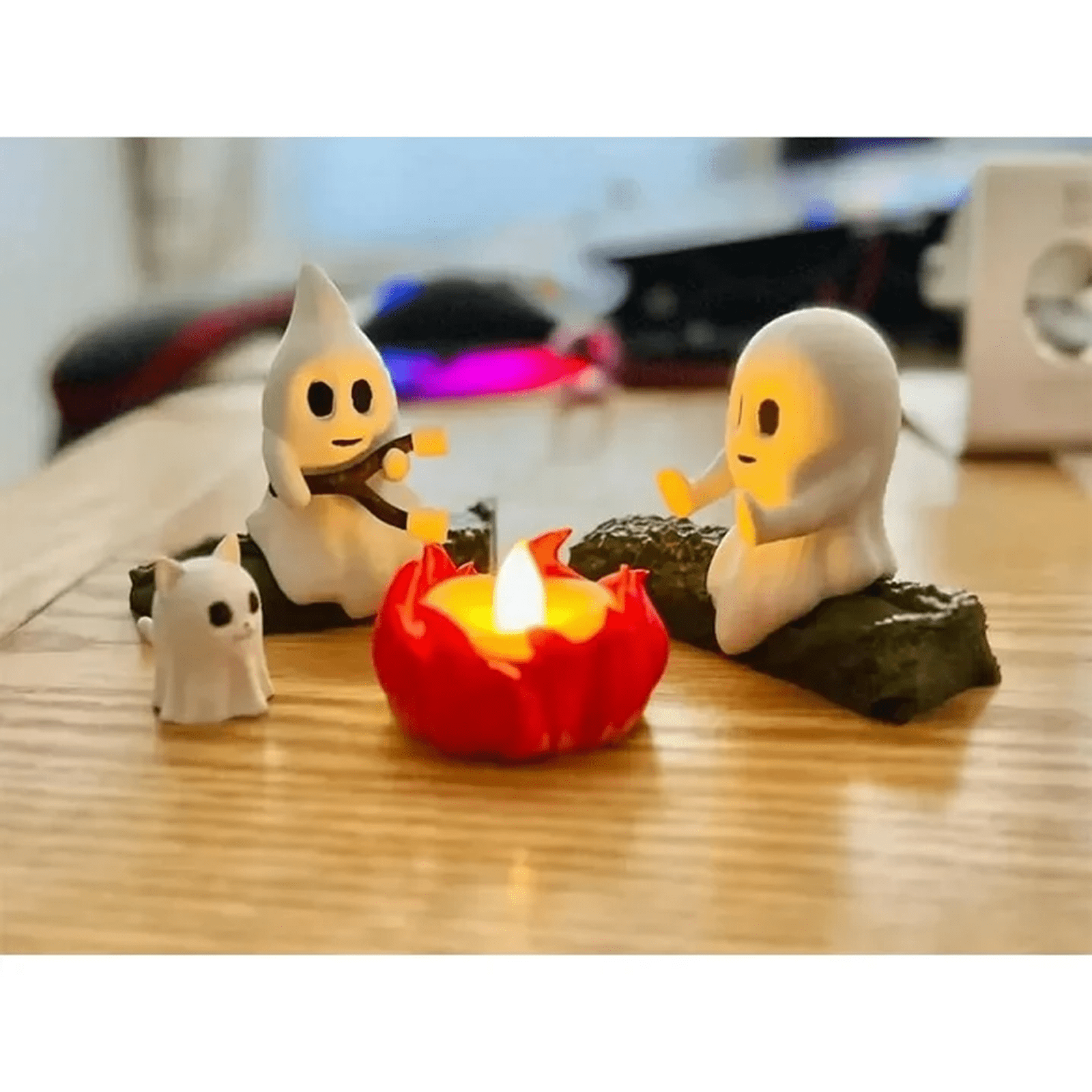 Halloween Decor For Bedroom Halloween Ghost Campfire Gathering ,3D ...
