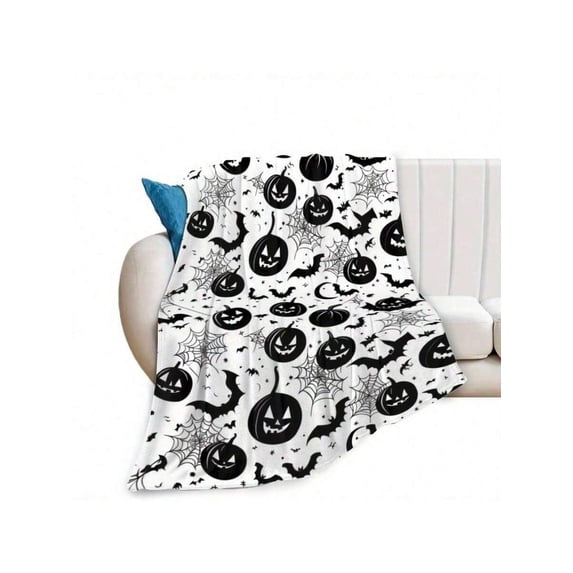 Halloween Decor Blanket: Soft, Primitive, Retro & Cute Design, All ...