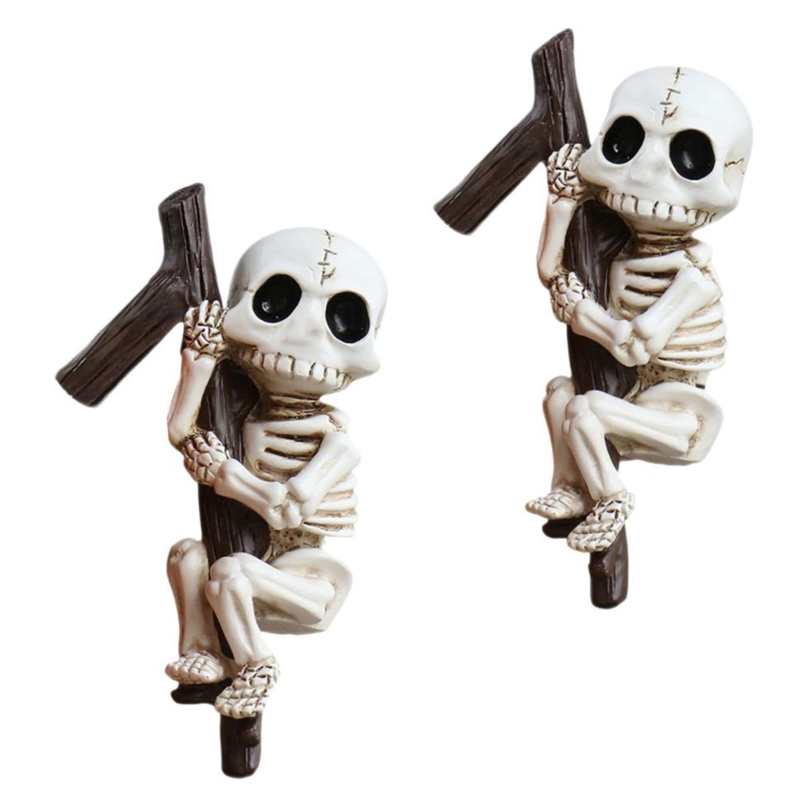 Halloween Decor, Ghost Hanging Flower Pots Set Of 2, Spooky Skull ...