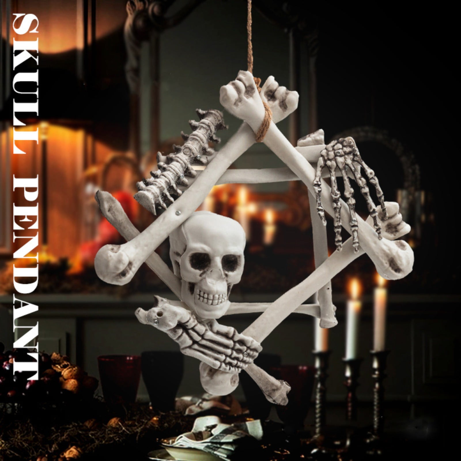 Halloween Decor Halloween Skeleton Bones Hanging Decoration, Realistic ...