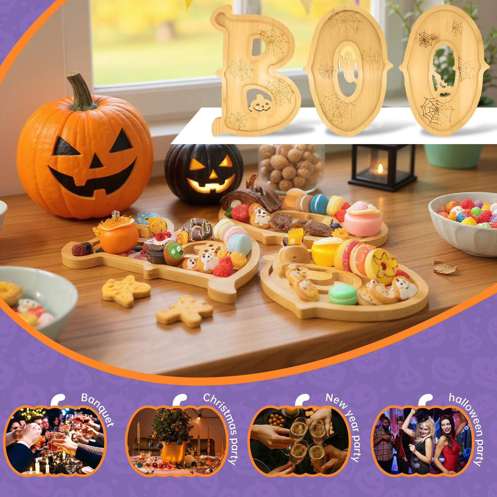 Halloween Decor Halloween Storage Tray Suitable For Indoor Kitchen ...