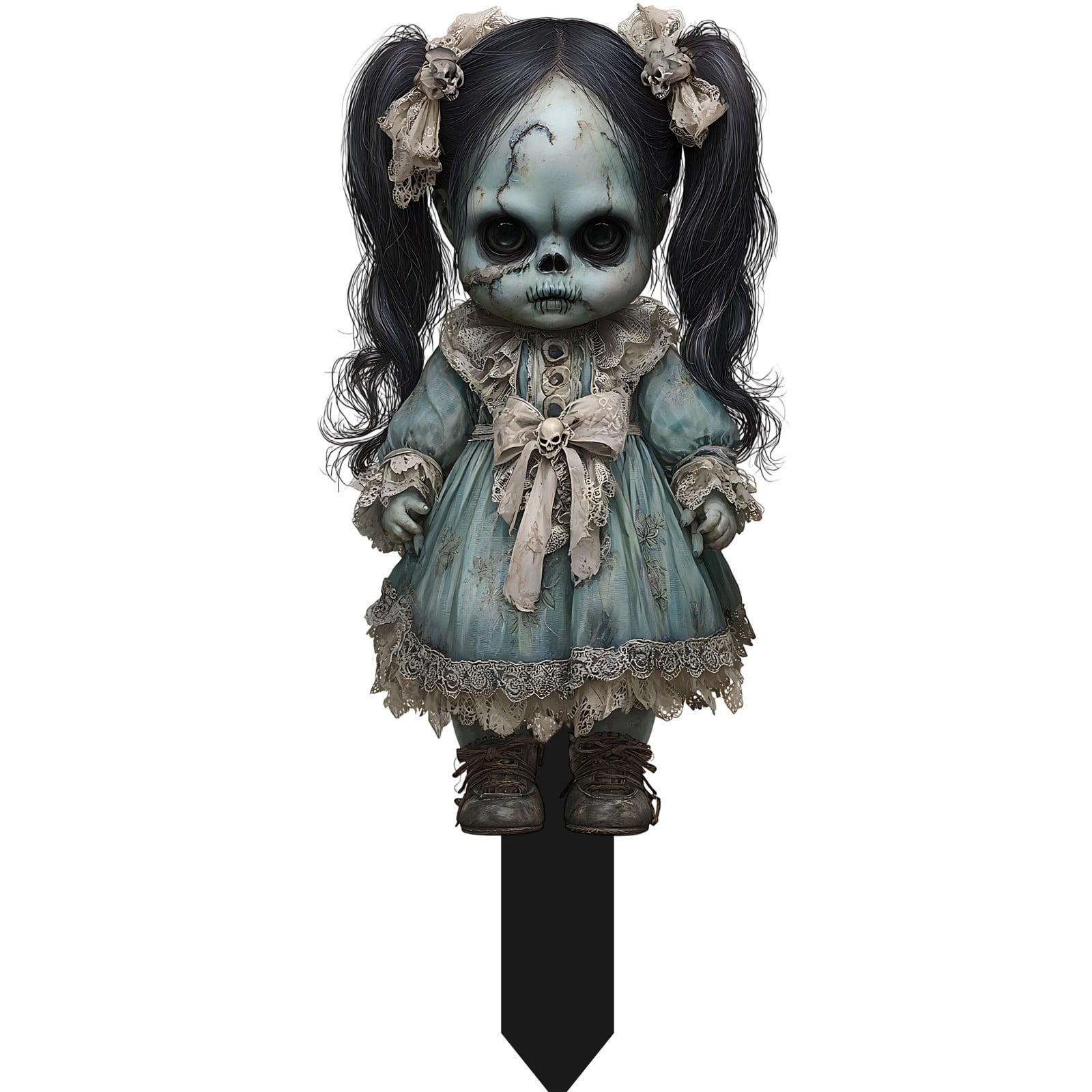 Halloween Decor Horror Courtyard Floor Ornaments, Scarecrow Decorative ...