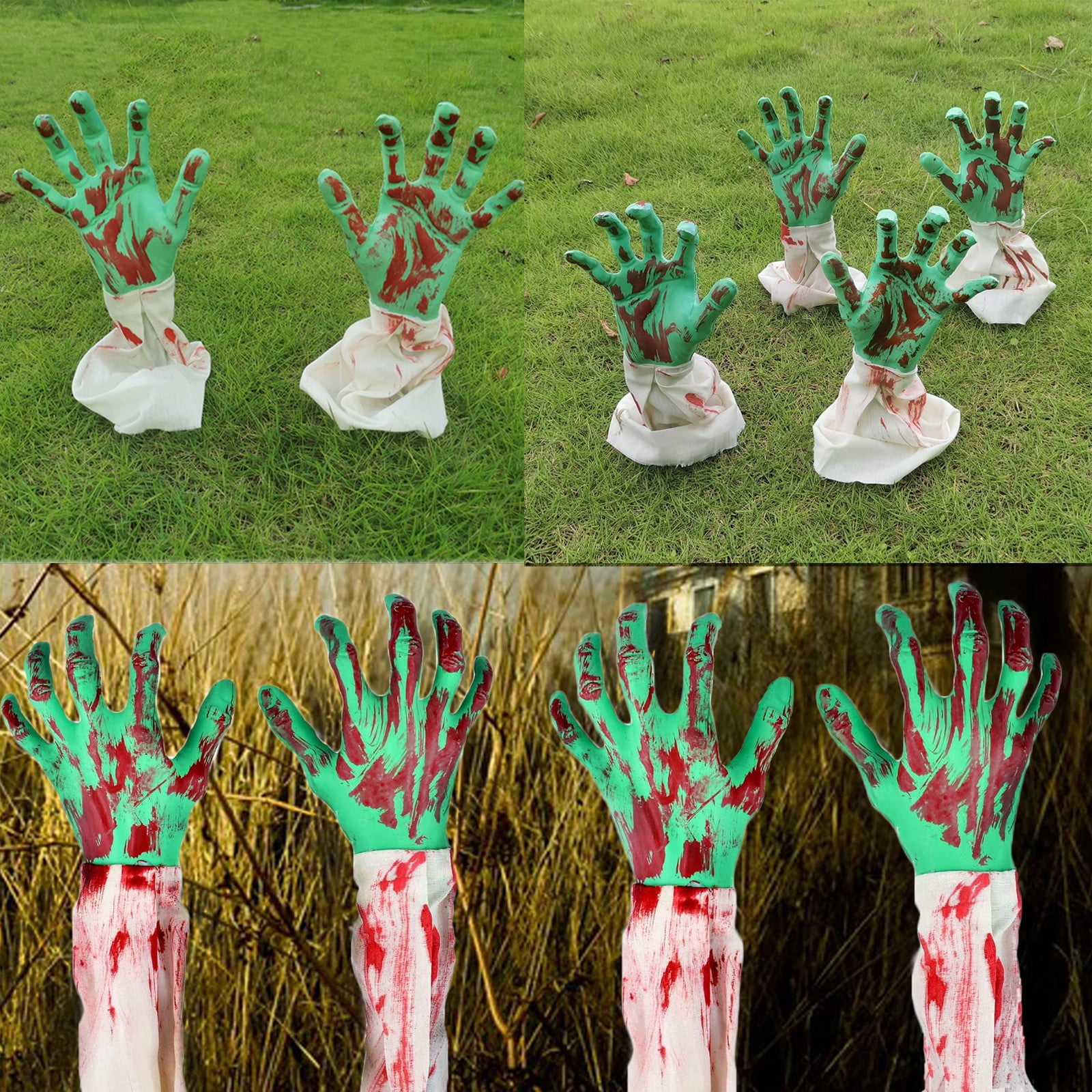 Halloween Decor Indoor Halloween Zombie Yard Decor: Garden Hand Stakes ...