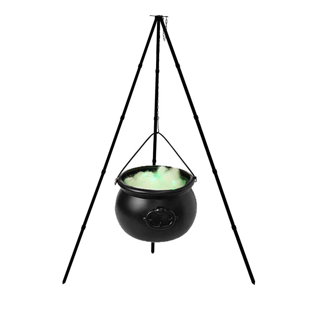 Halloween Decor Outdoor Large Witches Cauldron on Tripod Light W/ LED ...