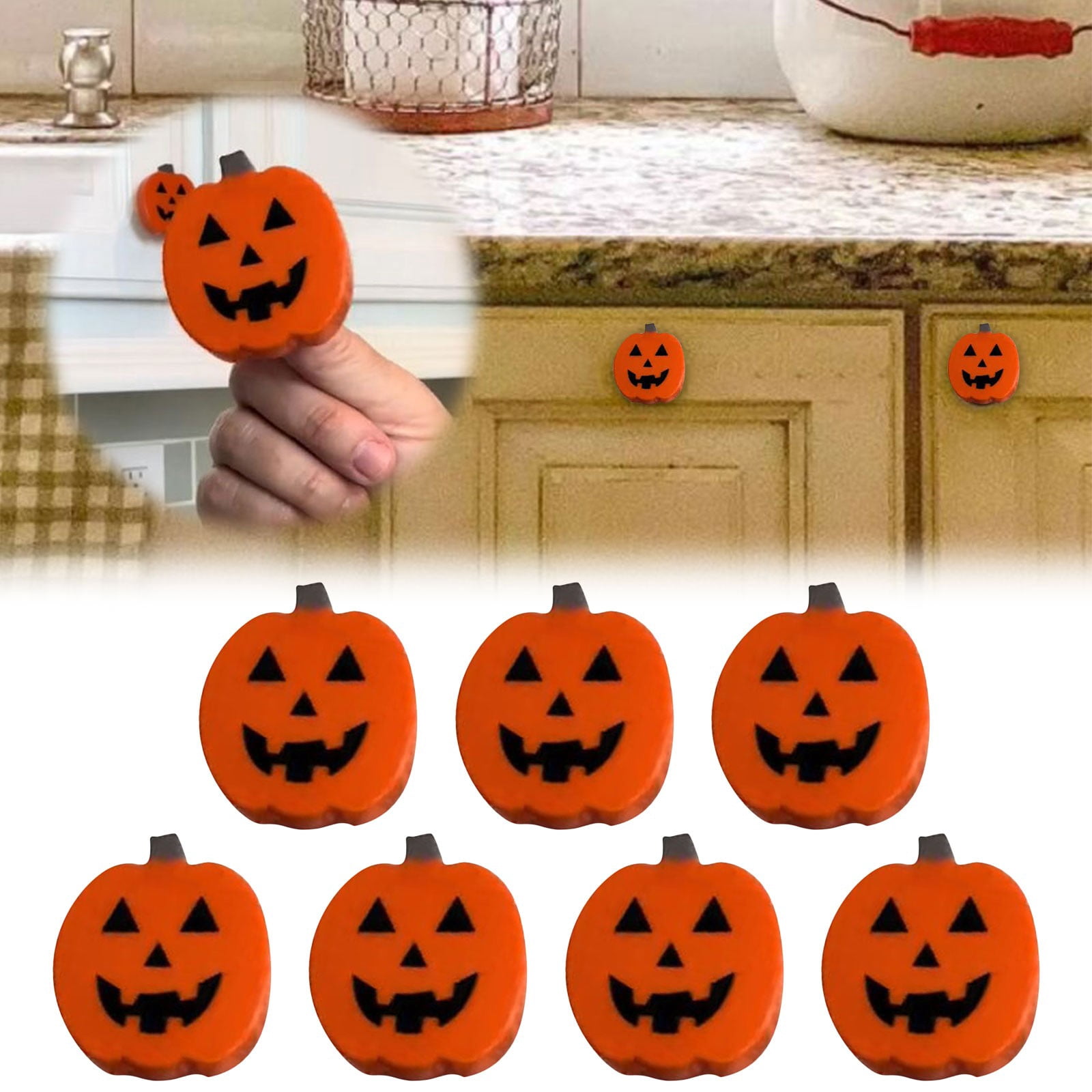 Halloween Decor - Party Balloon - 7Pc Pumpkin Cabinet Hands - The ...